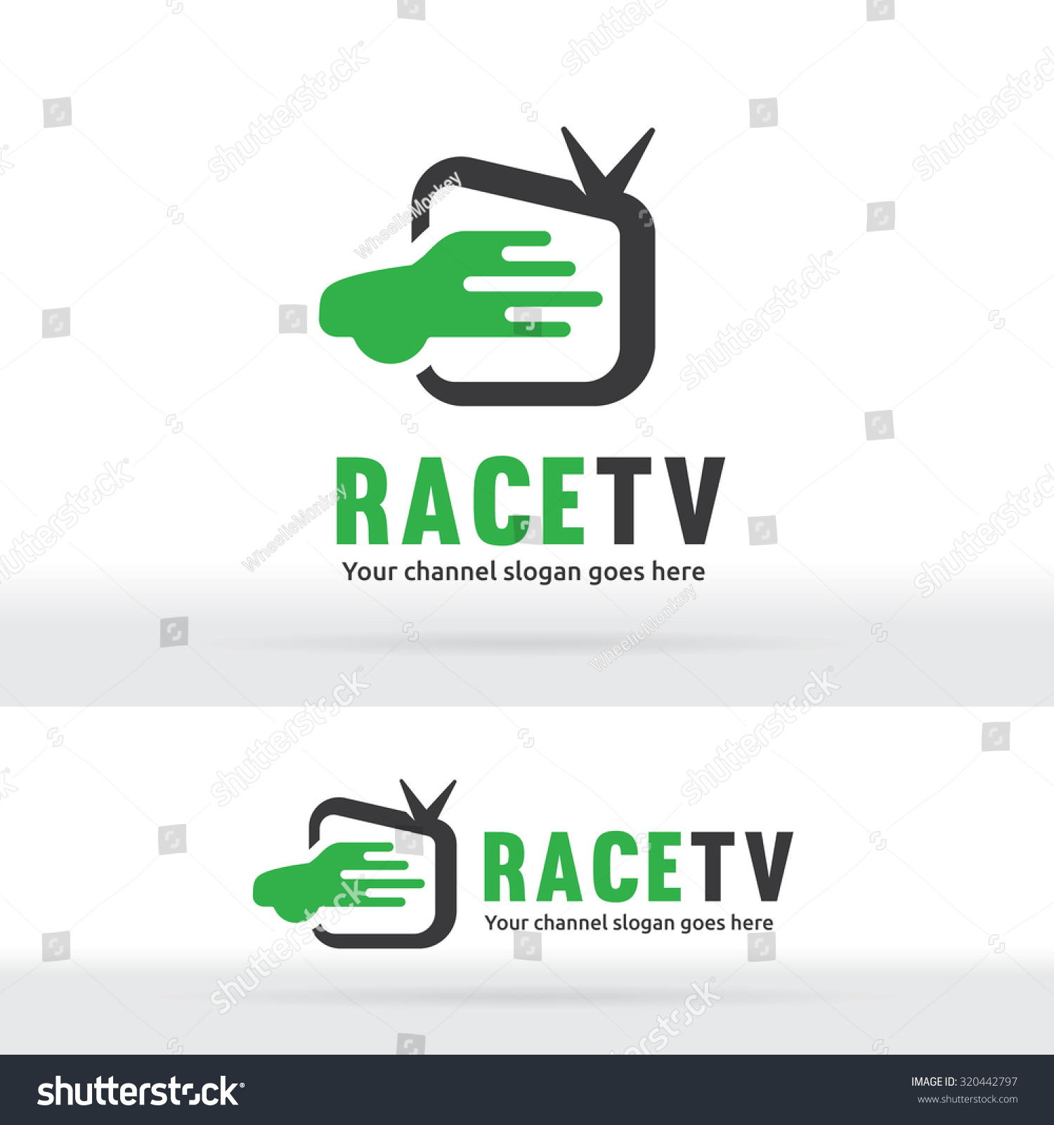 Race Car Tv Stock Vector (Royalty Free) 320442797 | Shutterstock