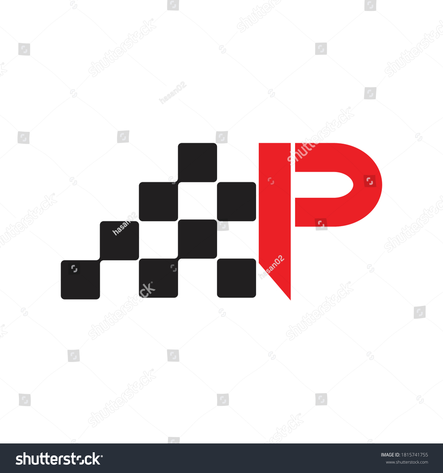 Race Flag Logo Vector Template Illustration Stock Vector (Royalty Free ...