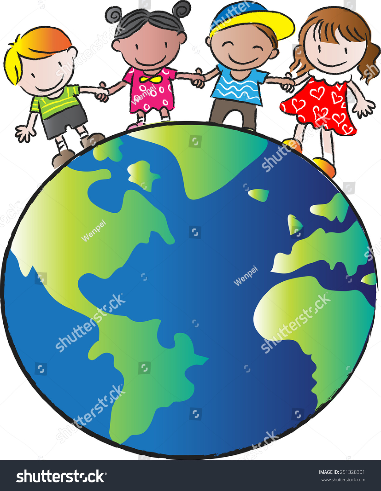 Racial Harmony Stock-vektorgrafik 251328301 - Shutterstock