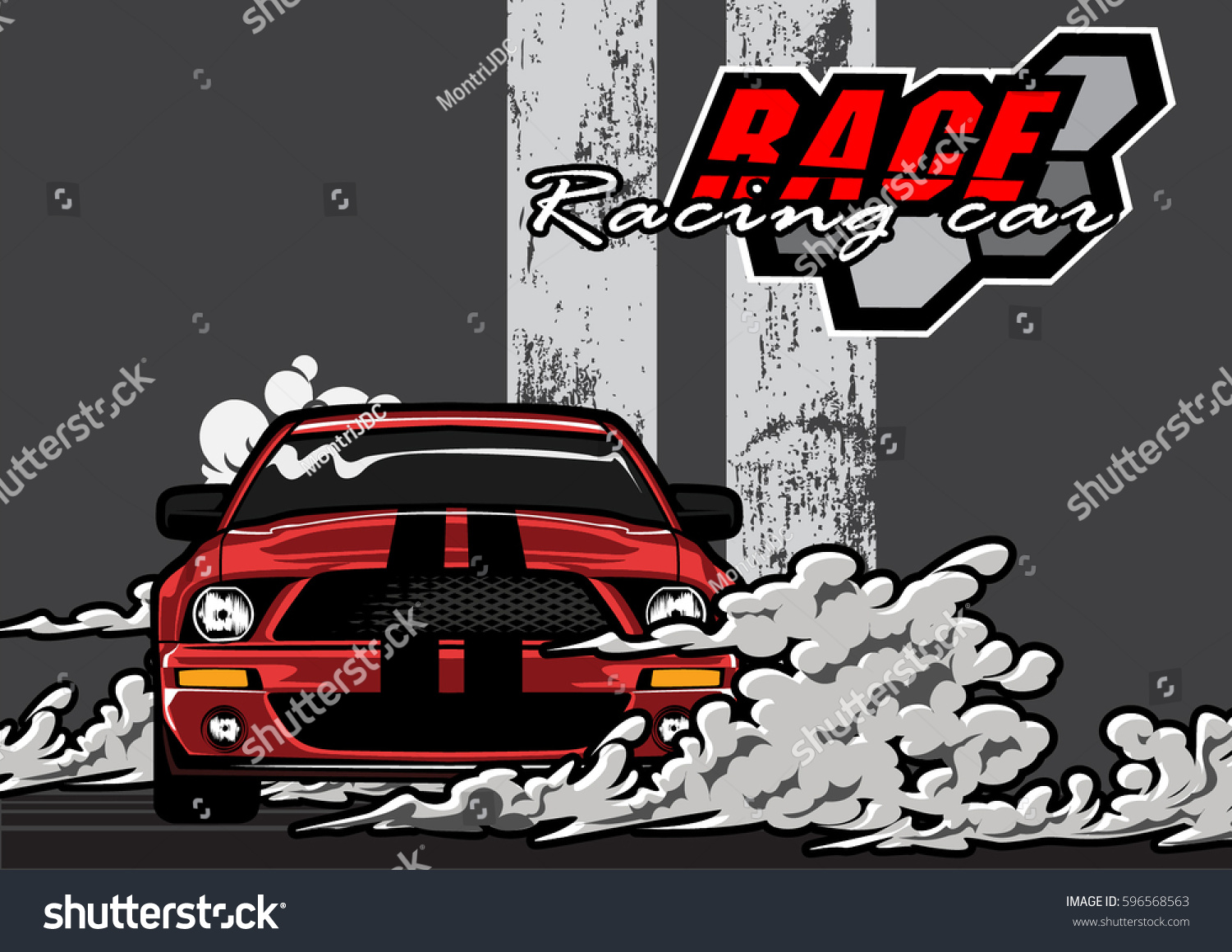 Racing Car Logo Stock Vector (Royalty Free) 596568563 | Shutterstock