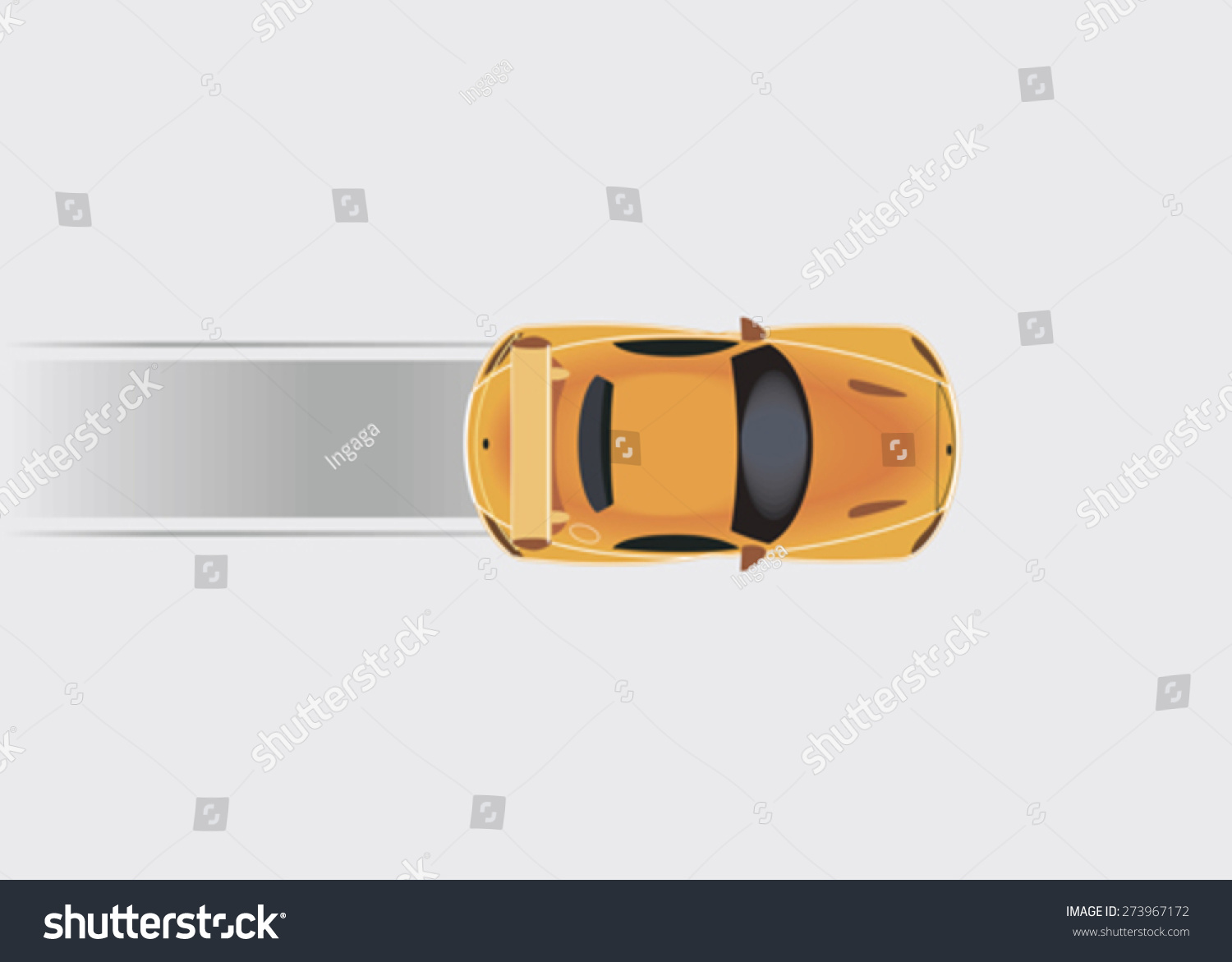 Racing Car Top View Vector: vector de stock (libre de regalías ...