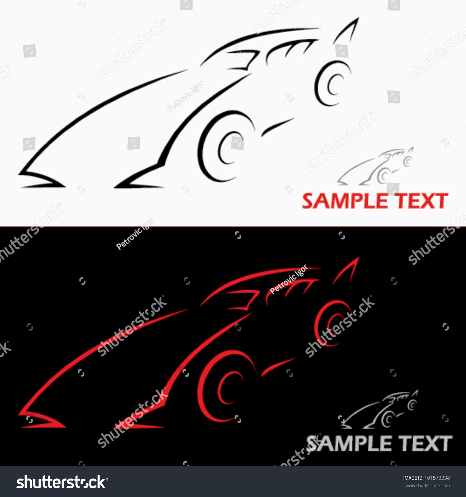 Racing Car Vector Illustration 库存矢量图（免版税）101573338 | Shutterstock