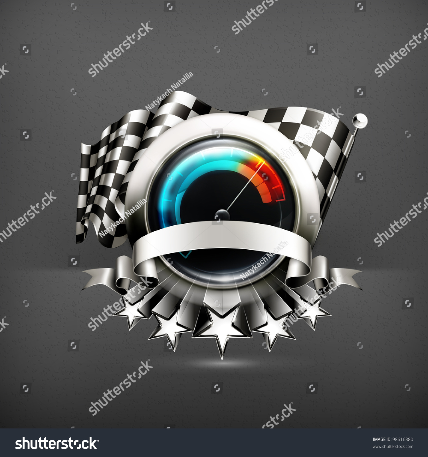 Racing Emblem 10eps Stock Vector (Royalty Free) 98616380