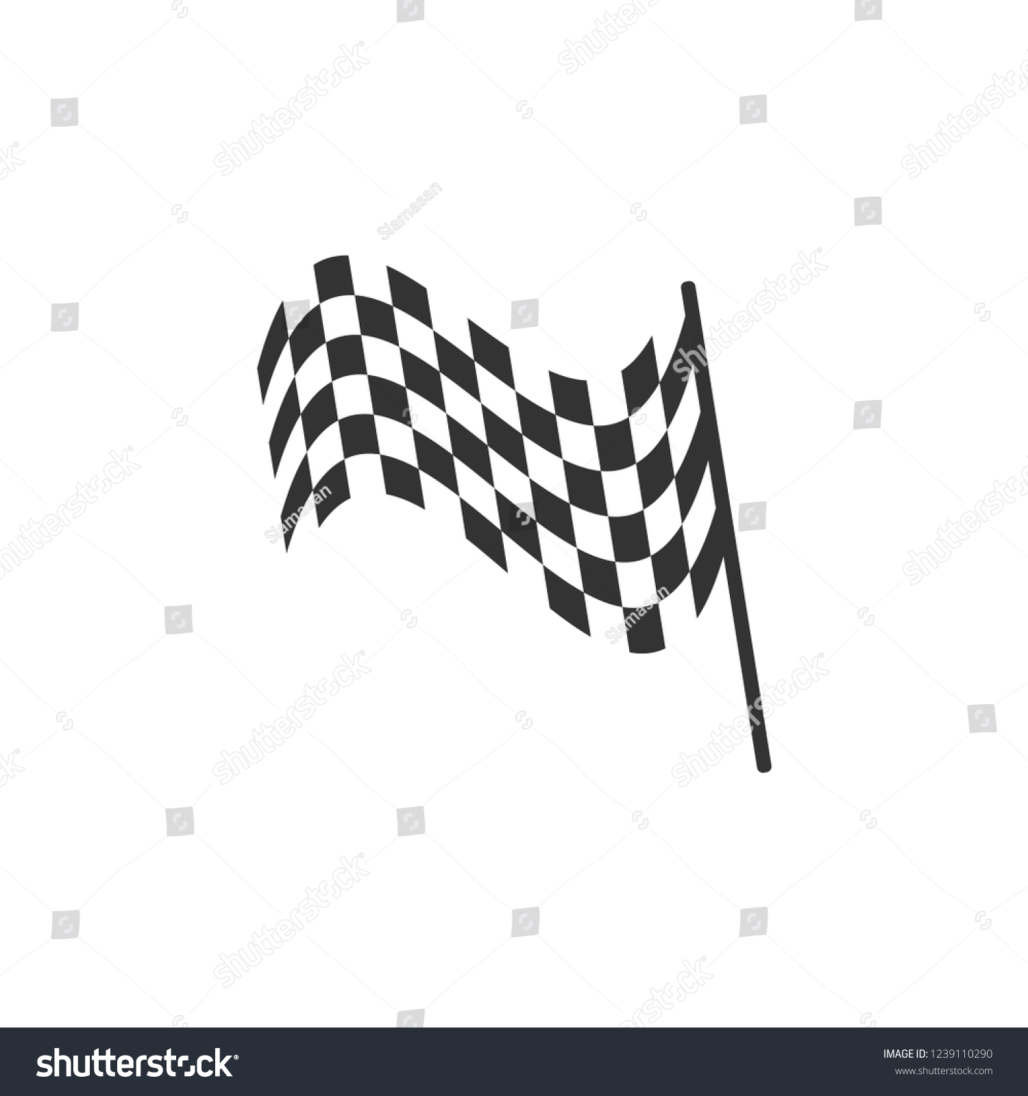 Racing Flag Graphic Design Template Vector Stock Vector (Royalty Free ...