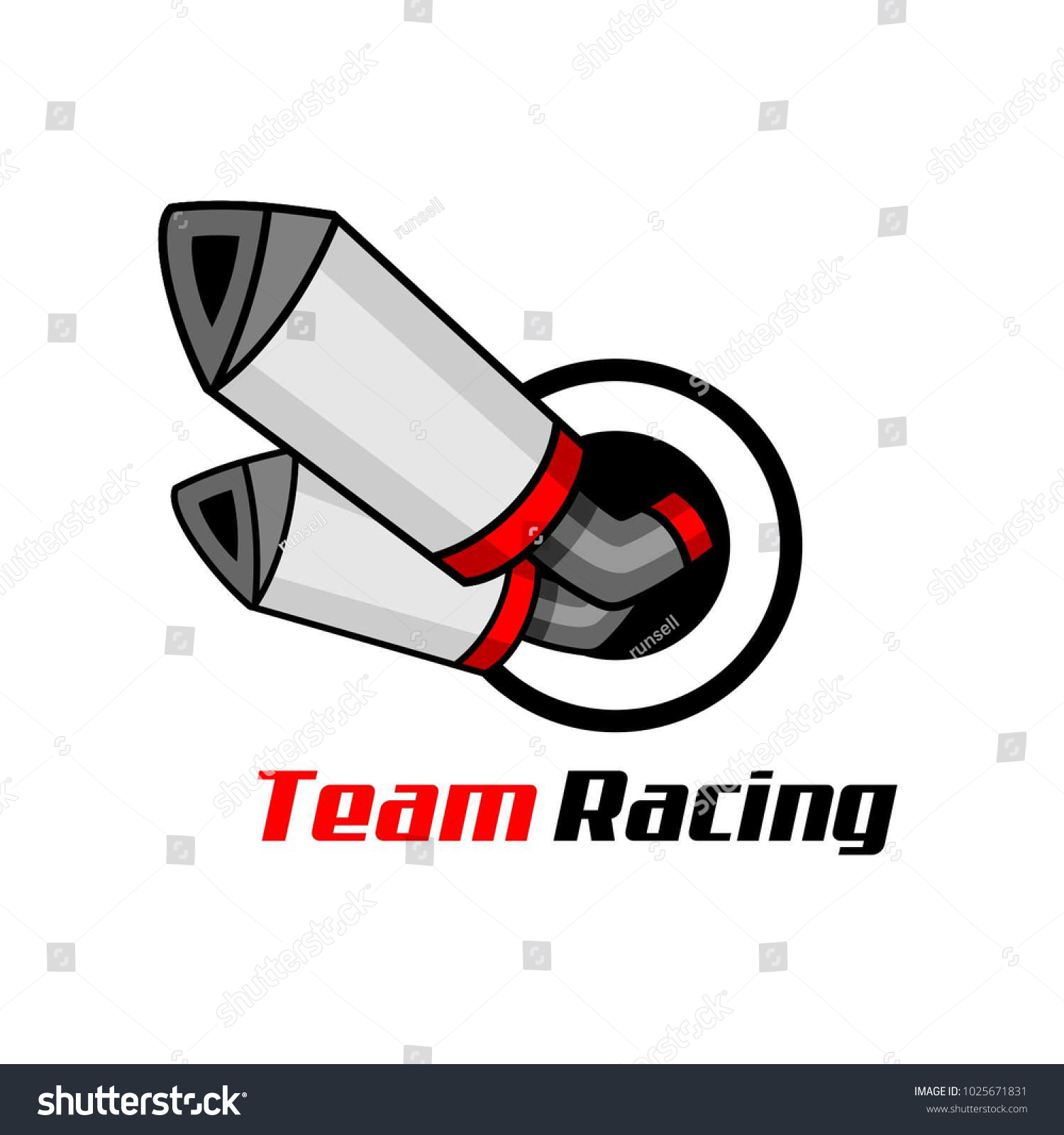 Racing Logo Design Stock Vector (Royalty Free) 1025671831 | Shutterstock