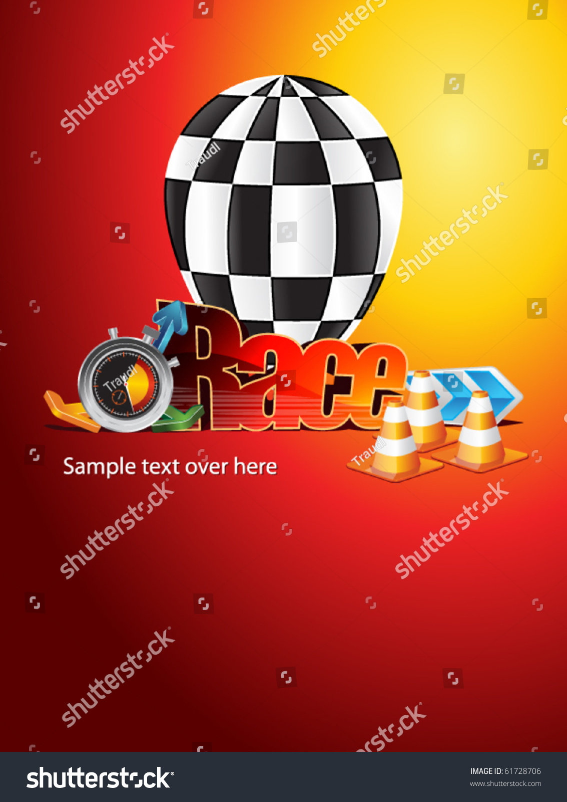 Racing Promo Stock Vector (Royalty Free) 61728706 | Shutterstock