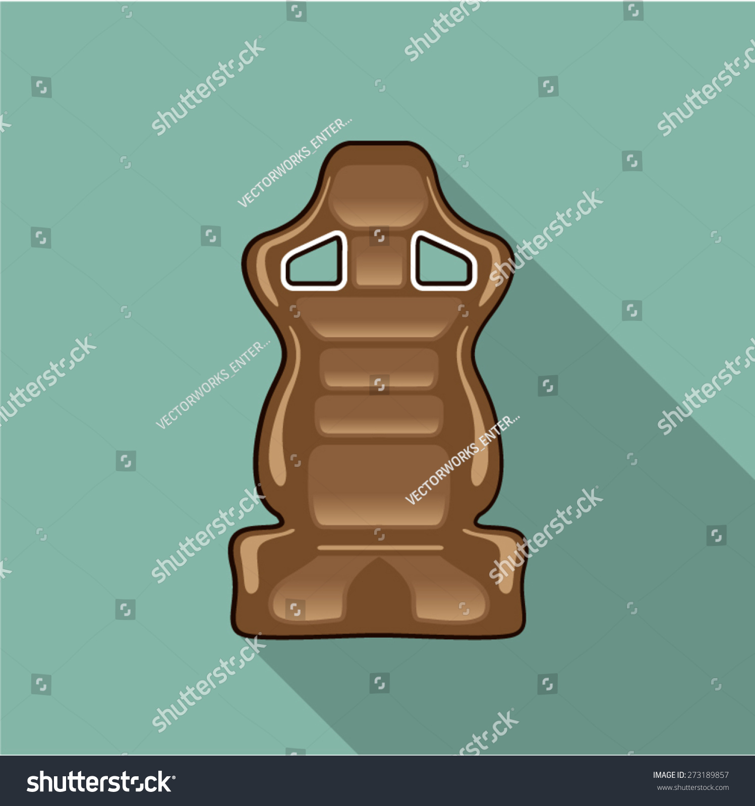 Racing Seat Vector Stock Vector (Royalty Free) 273189857