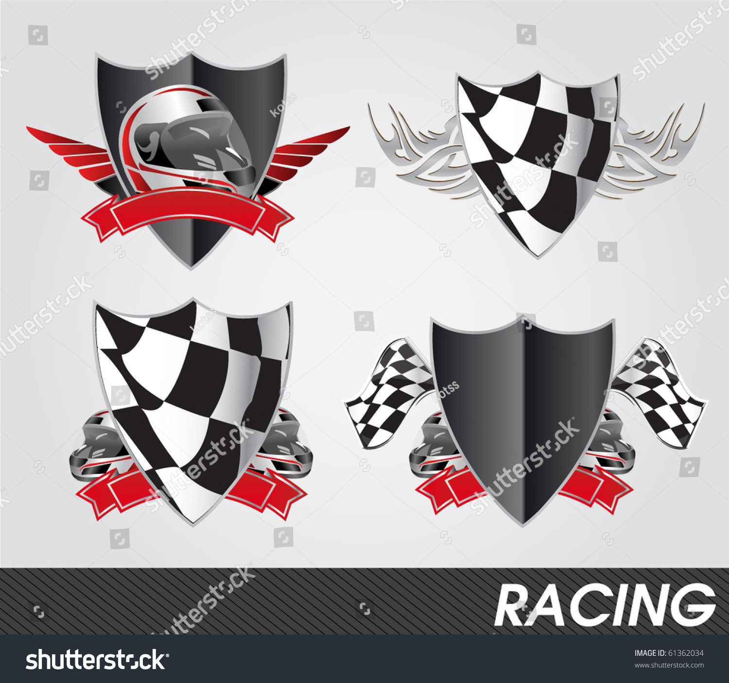 Racing Signs Stock Vector (Royalty Free) 61362034