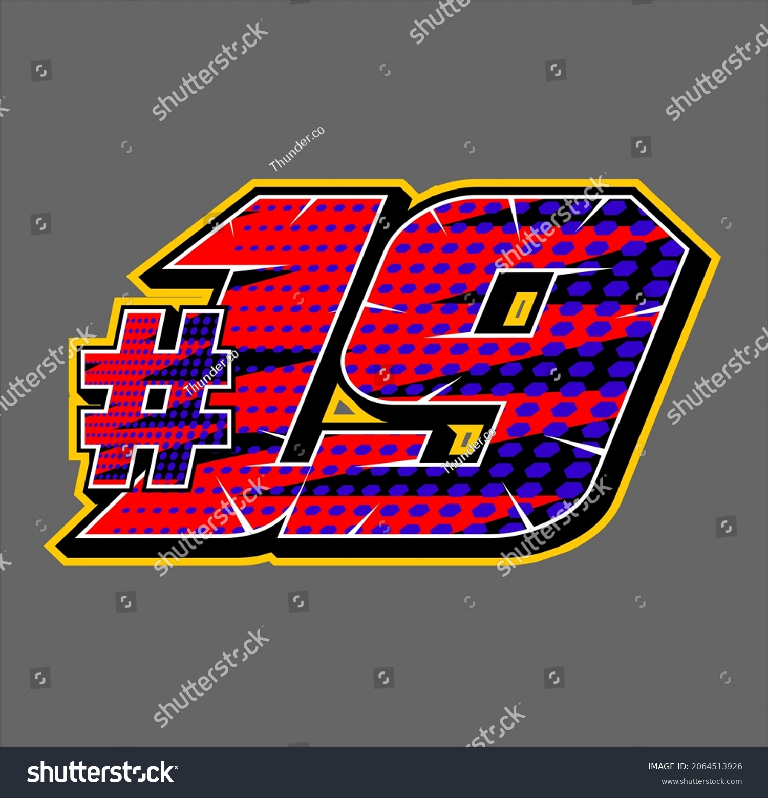 Racing Start Number Vector Easy Editable Stock Vector (Royalty Free ...