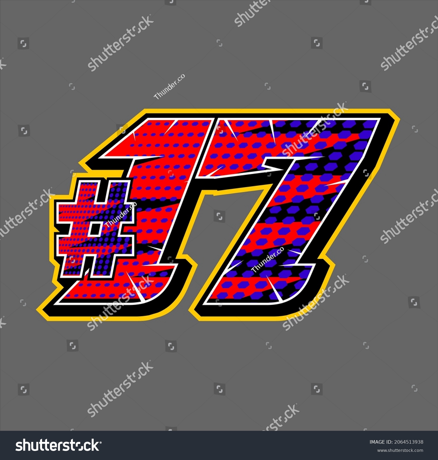 Racing Start Number Vector Easy Editable Stock Vector (Royalty Free ...
