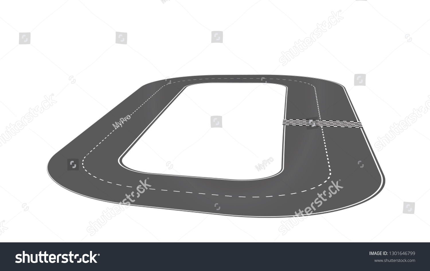 Racing Track Vector Illustration Stock Vector (Royalty Free) 1301646799