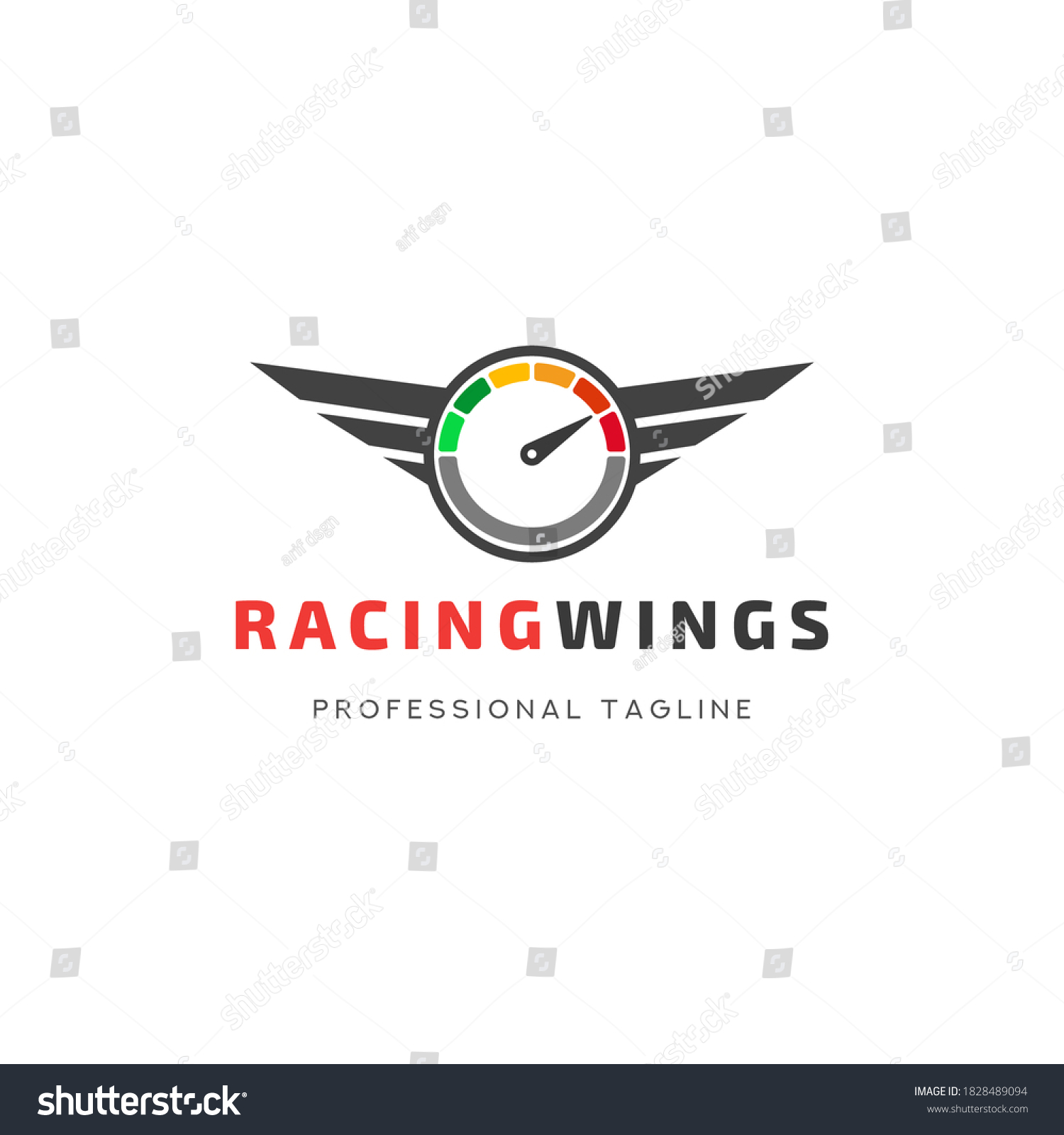 Racing Wings Speed Logo Design Concept Stock Vector (Royalty Free ...