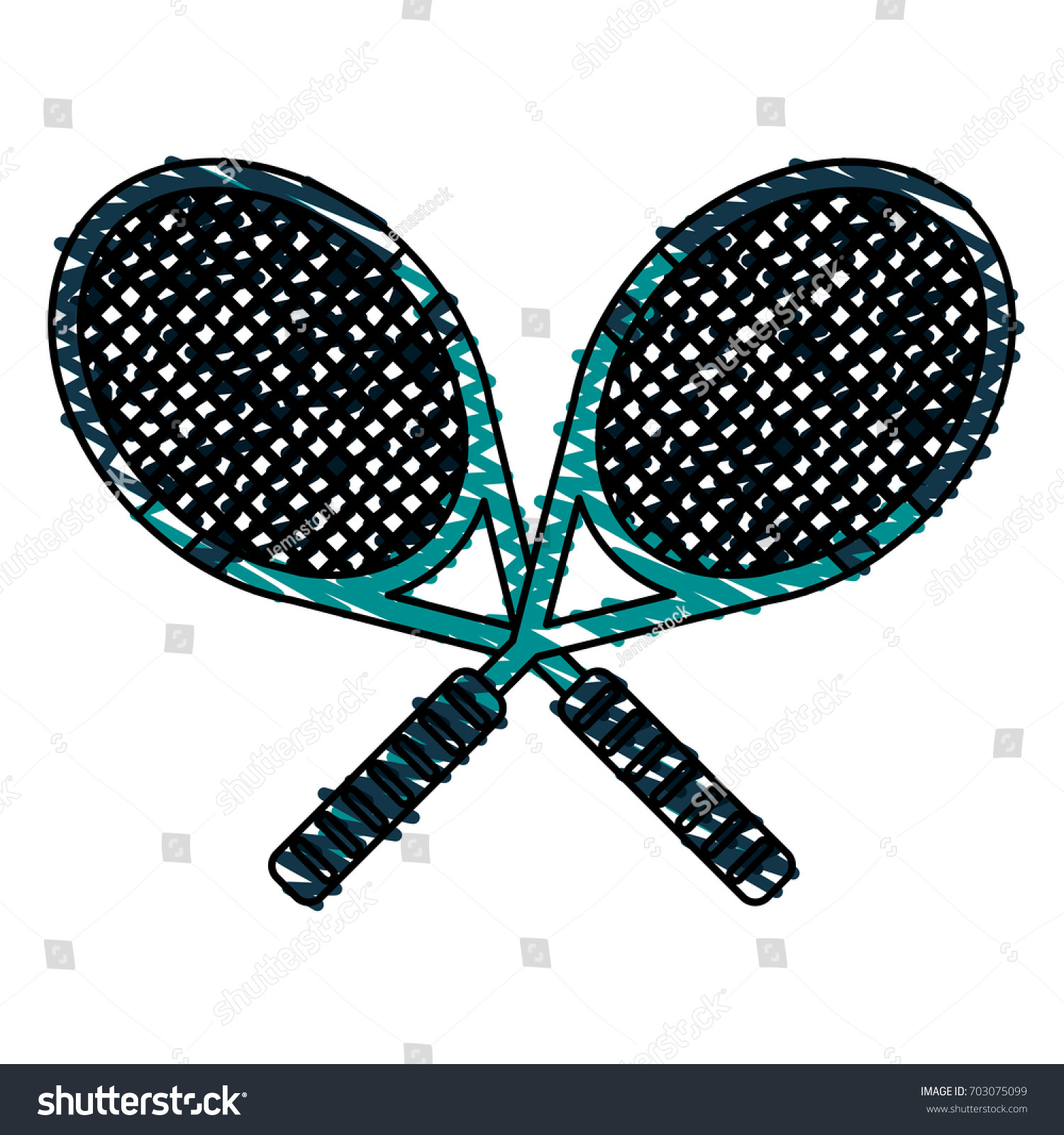 Rackets Vector Illustration Stock Vector (Royalty Free) 703075099
