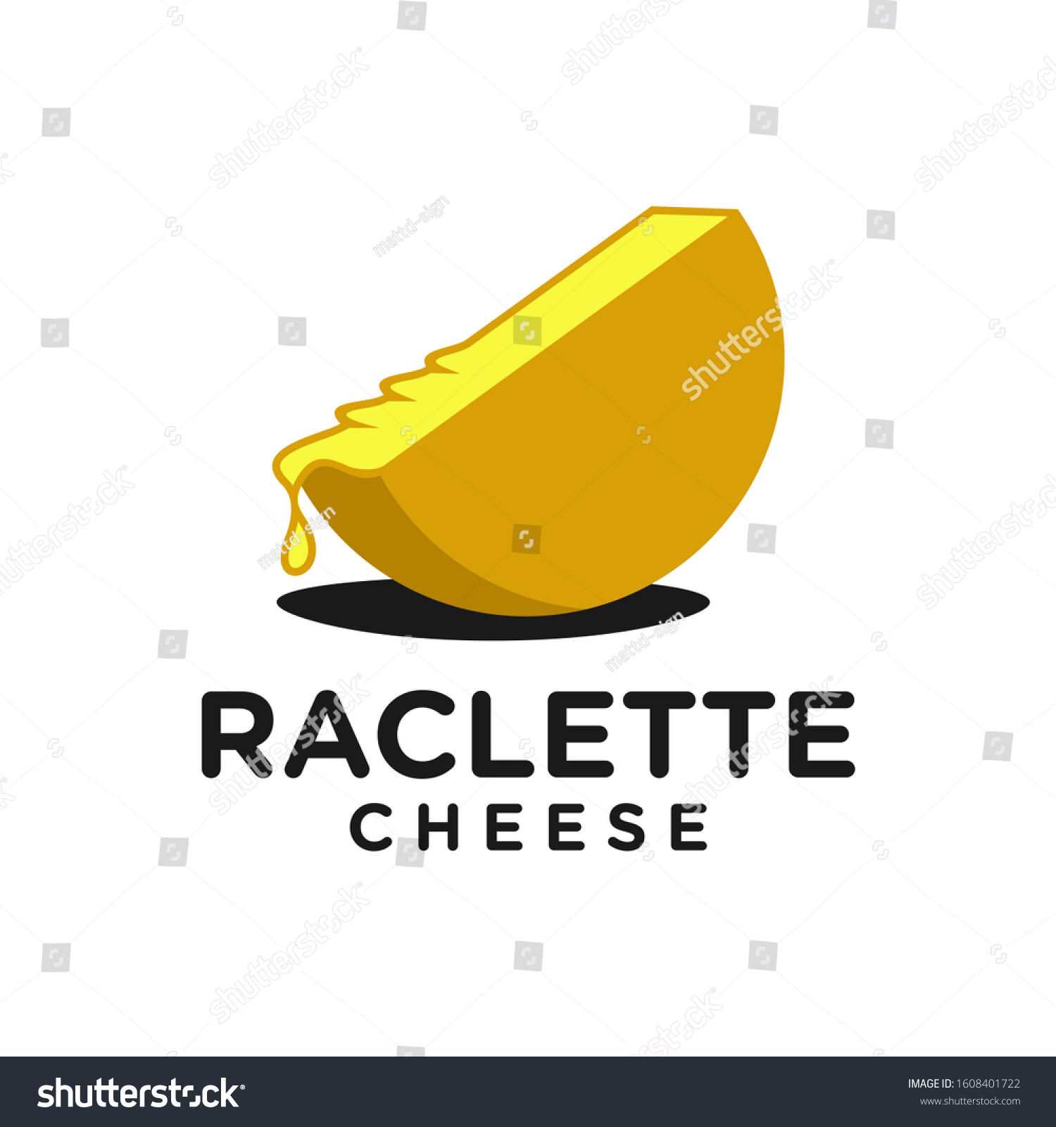 Raclette Cheese Logo Template Logo Vector Stock Vector (Royalty Free ...