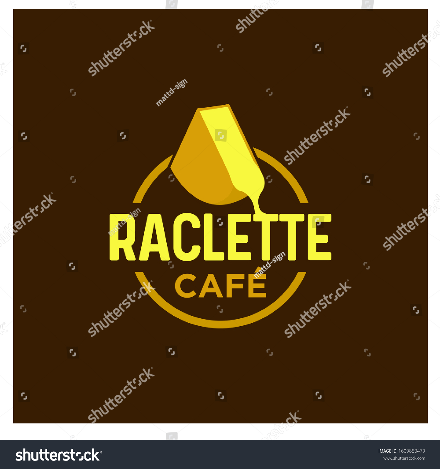 Raclette Cheese Logo Design Vector 스톡 벡터(로열티 프리) 1609850479 | Shutterstock