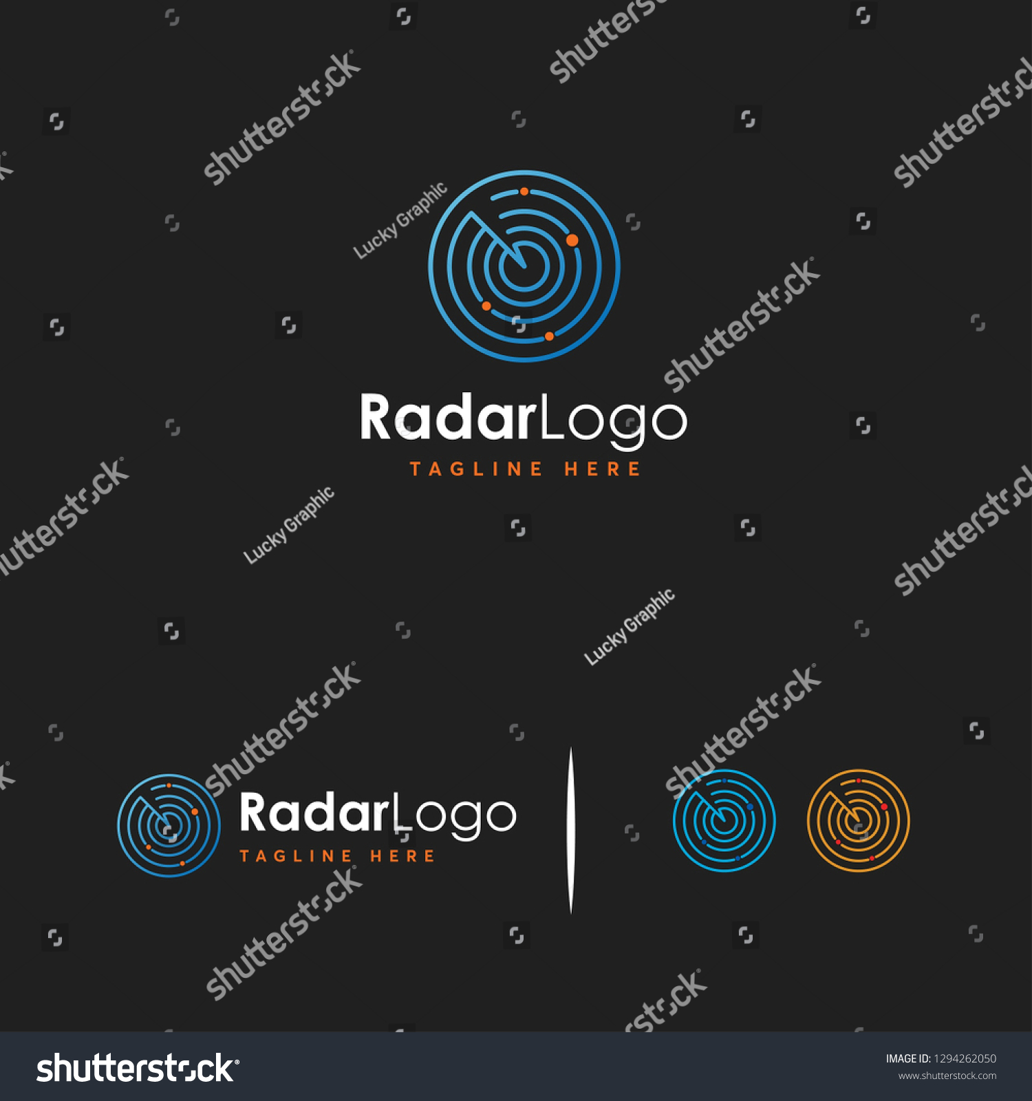 Radar Logo Designs Concept Vector Scanner Stock Vector (Royalty Free ...