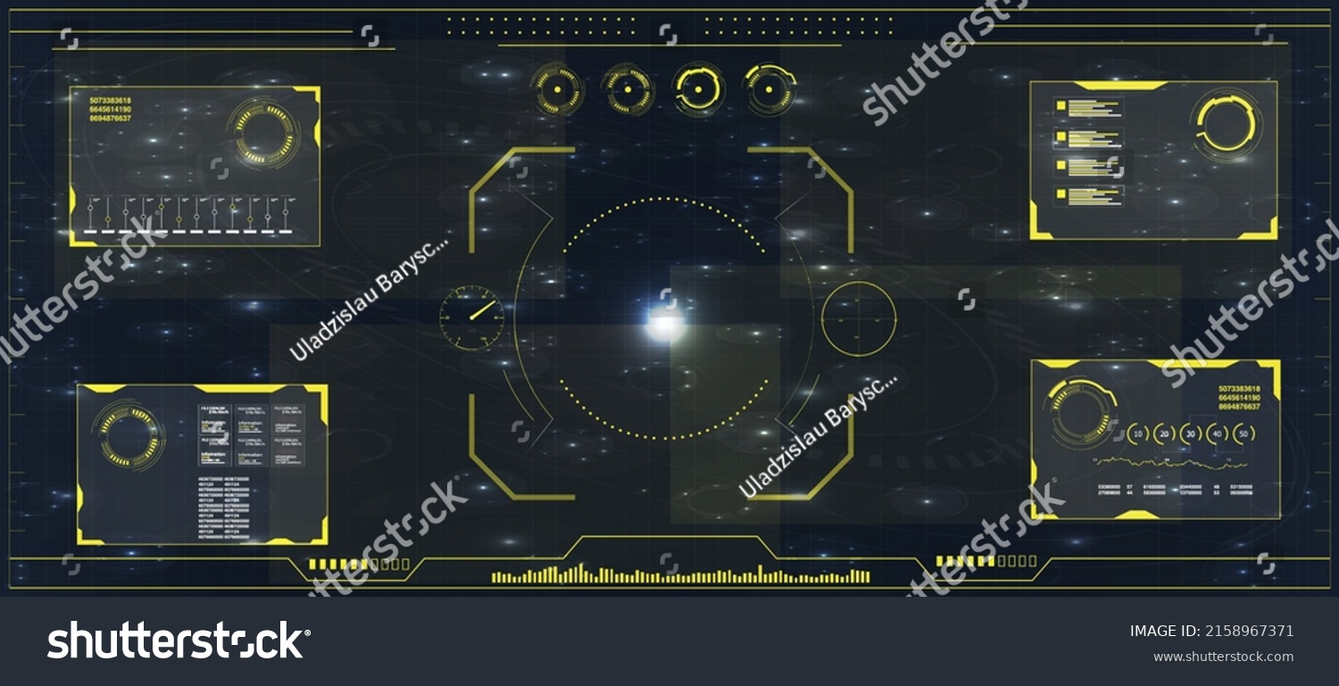 Radar Screenhud Hitech Futuristic Display Tech Stock Vector (Royalty ... Radar Screenhud Hitech Futuristic Display Tech Stock Vector (Royalty ...