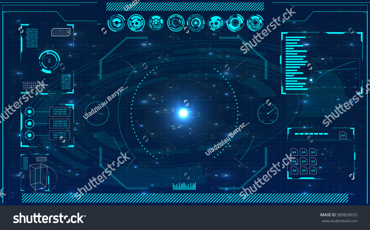 Radar Screen Vector Illustration Your Design Stock Vector (Royalty Free ...