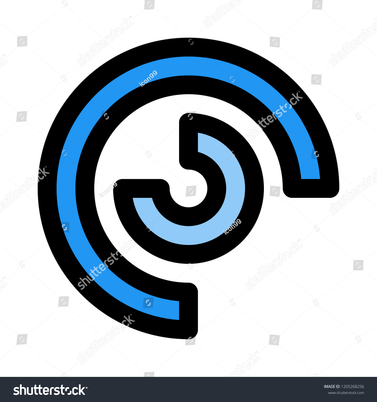 Radial Bar Chart Stock Vector (Royalty Free) 1205268256