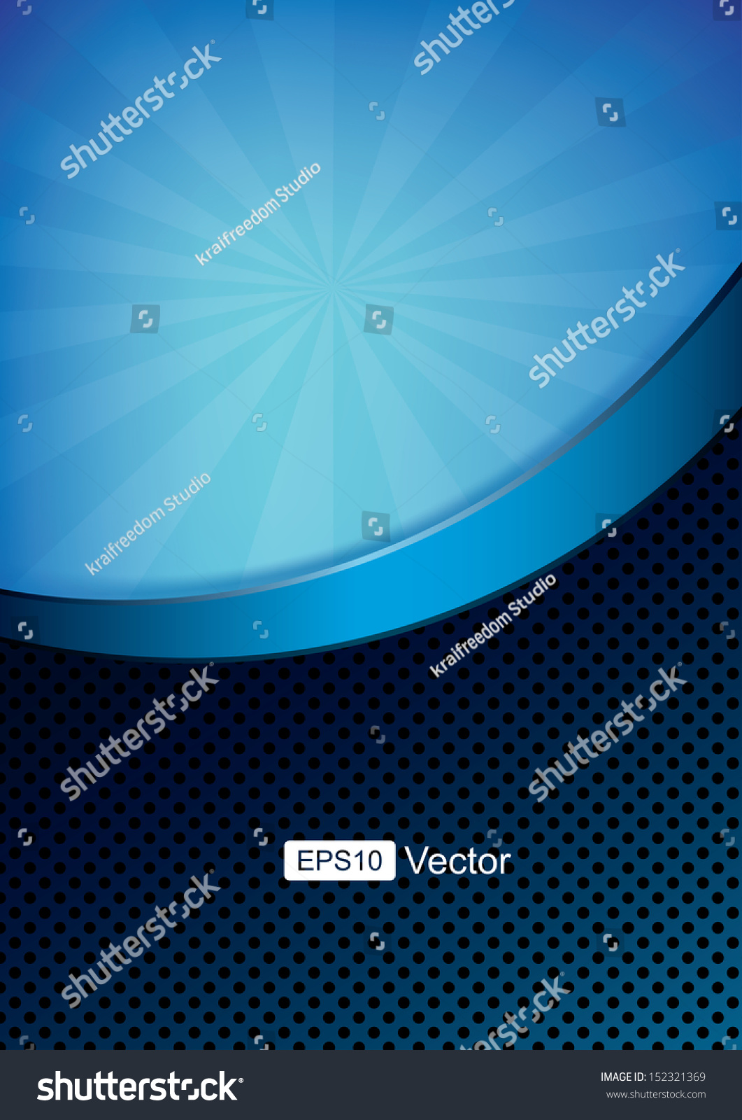 Radial Blue Background Vector Illustration Stock Vector (Royalty Free ...