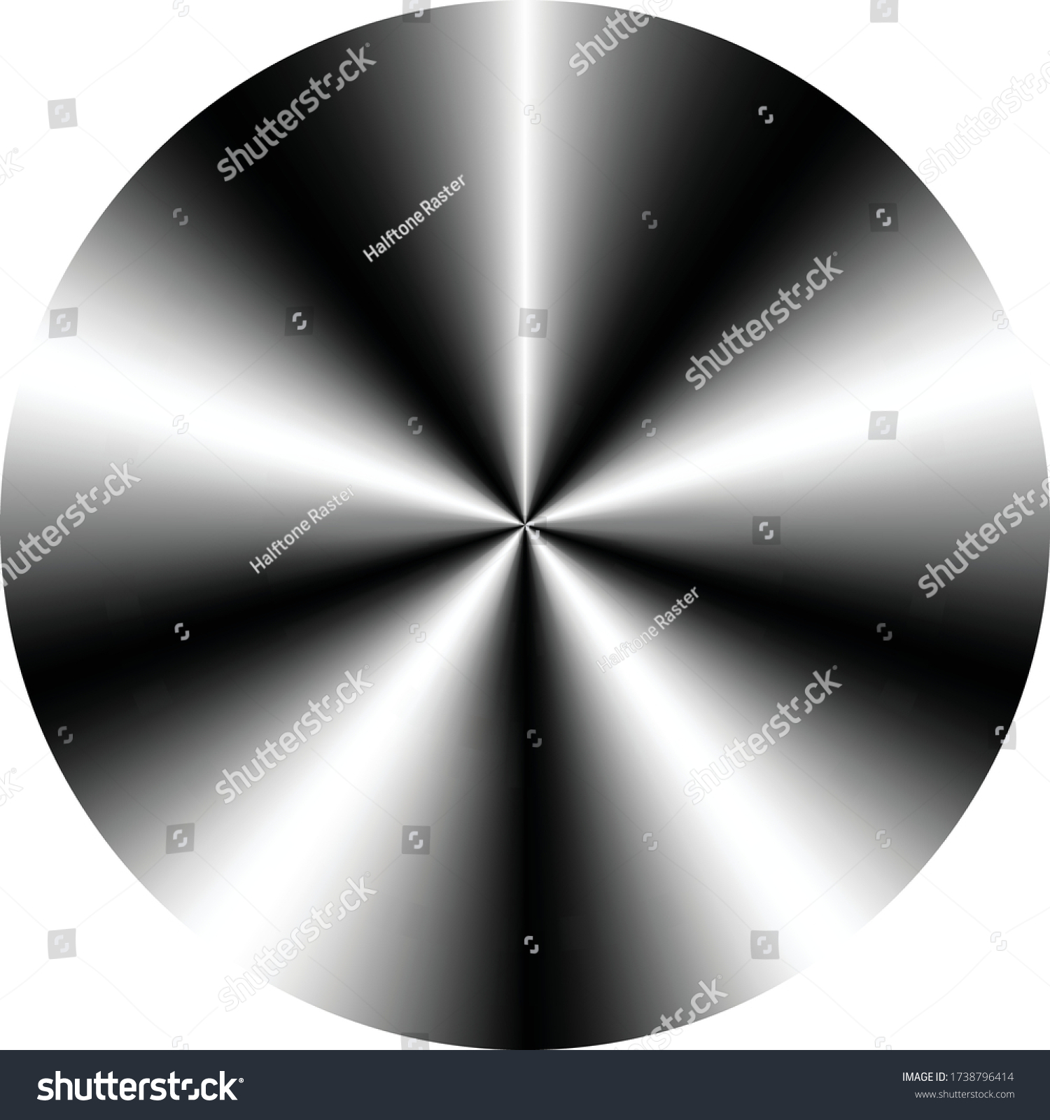 Radial Gradient Metal Background Vector Illustration Stock Vector ...