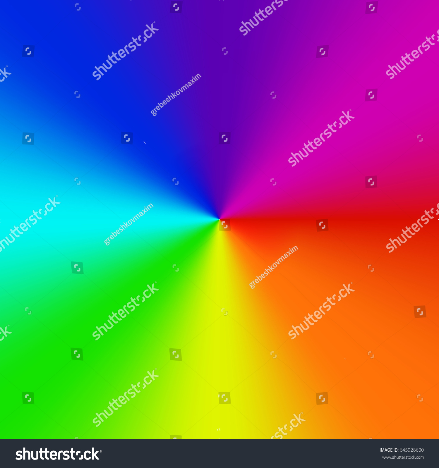 Radial Gradient Rainbow Background Vector Illustration Stock Vector ...