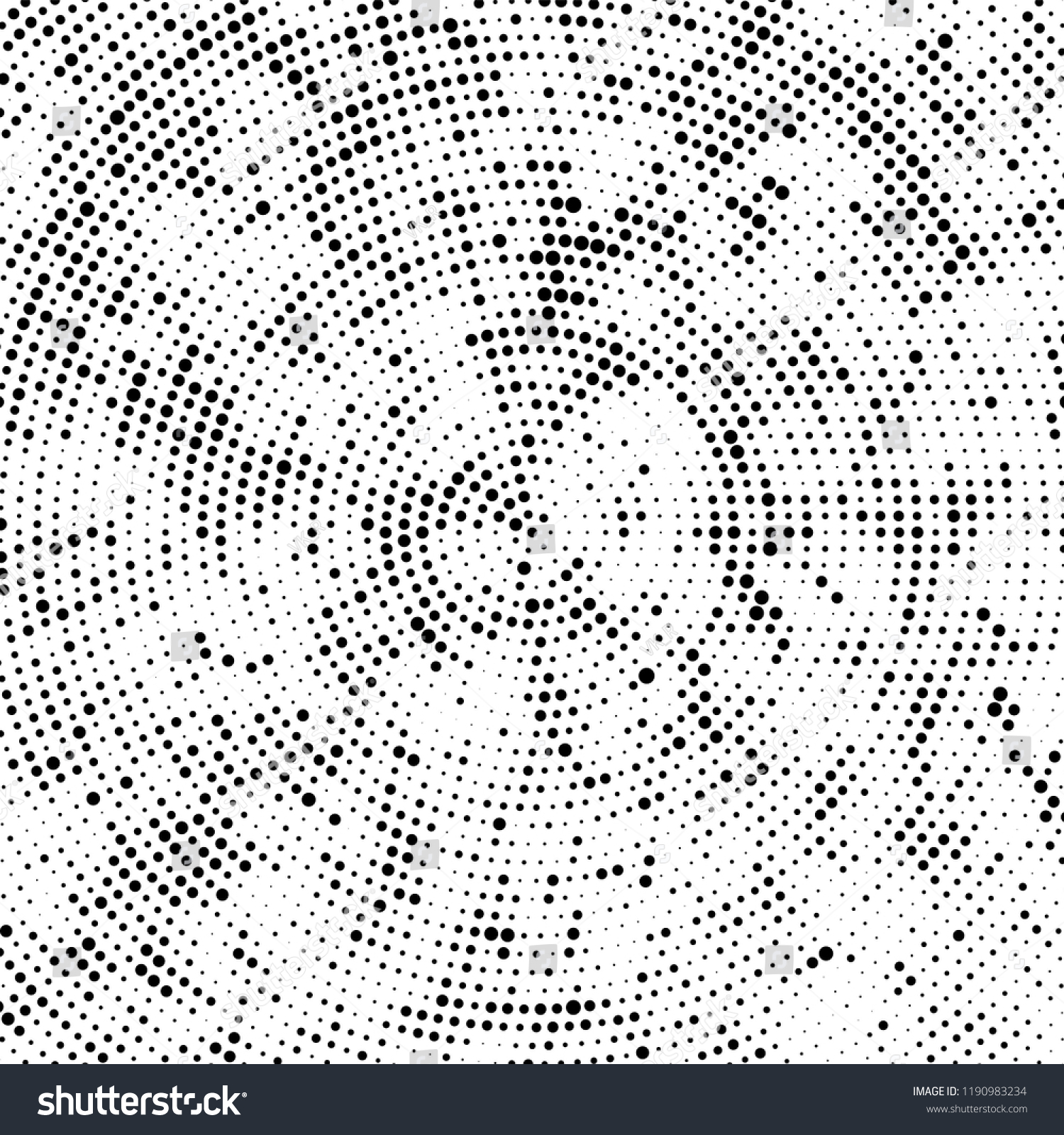 Radial Halftone Texture Black White Vector Stock Vector (Royalty Free ...
