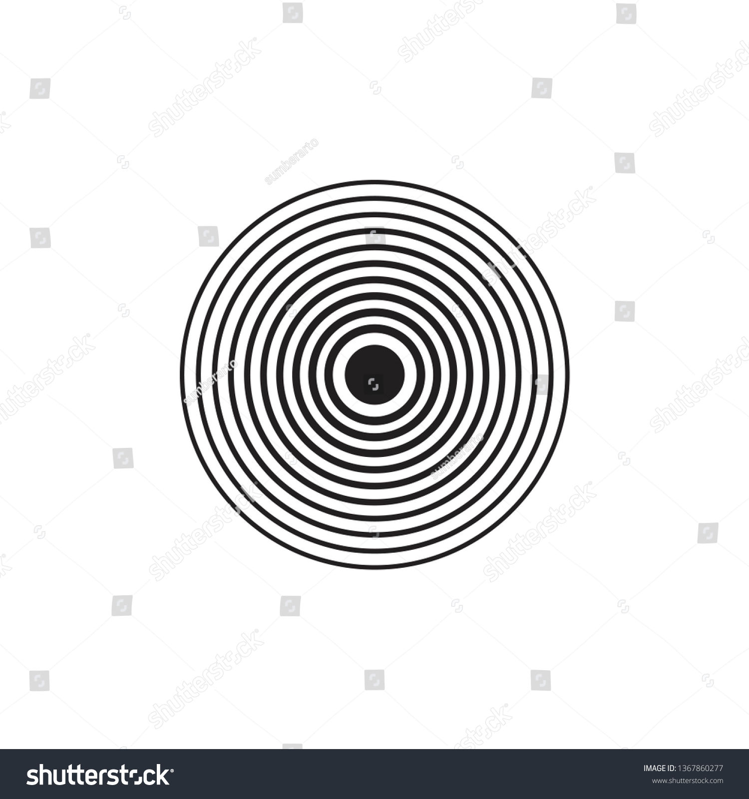 Radial Icon Template Stock Vector (Royalty Free) 1367860277 | Shutterstock