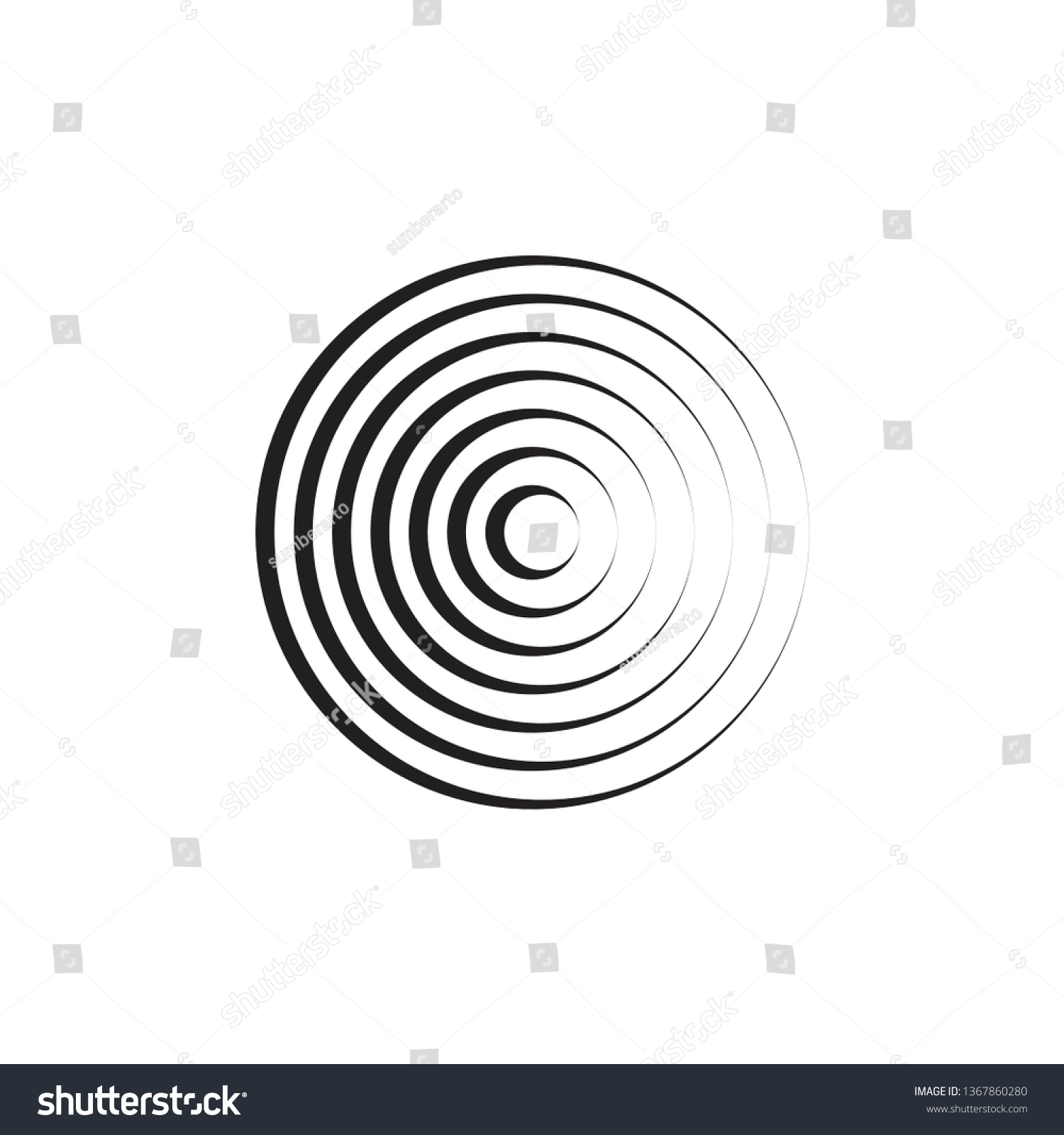 Radial Icon Template Stock Vector (Royalty Free) 1367860280 | Shutterstock