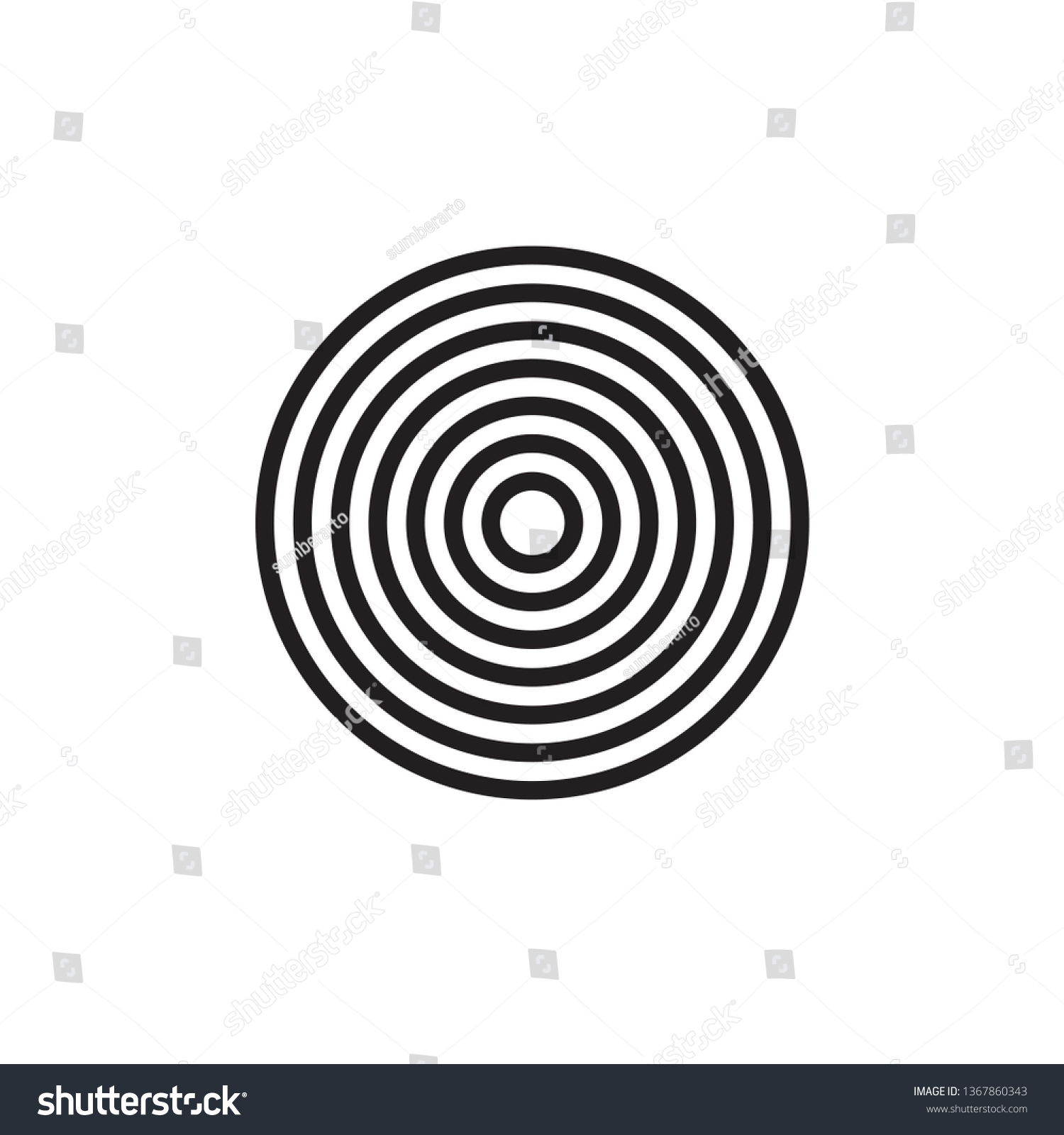 Radial Icon Template Stock Vector (Royalty Free) 1367860343 | Shutterstock