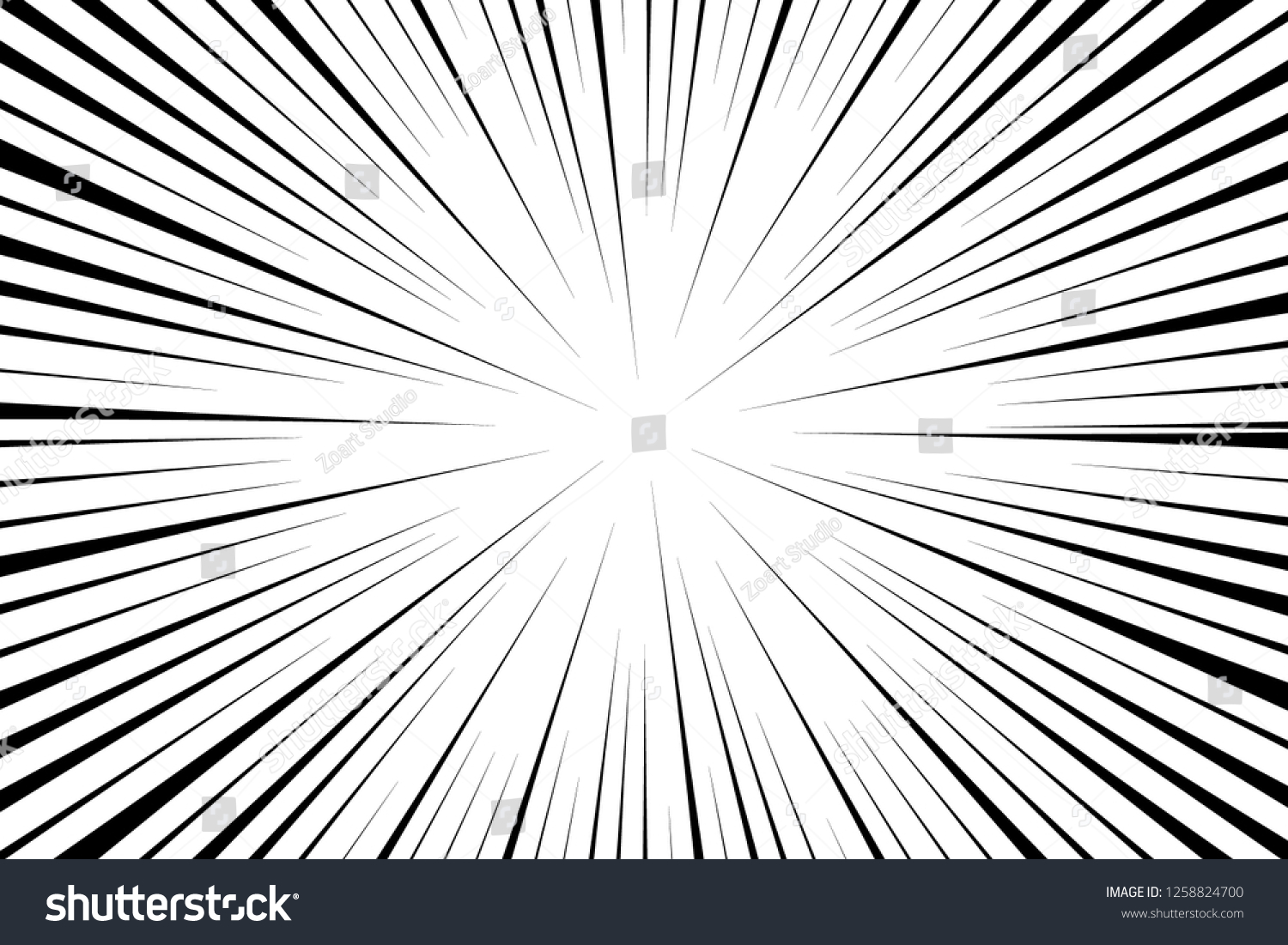 Radial Speed Lines Background Vector Illustration Stock Vector (Royalty ...