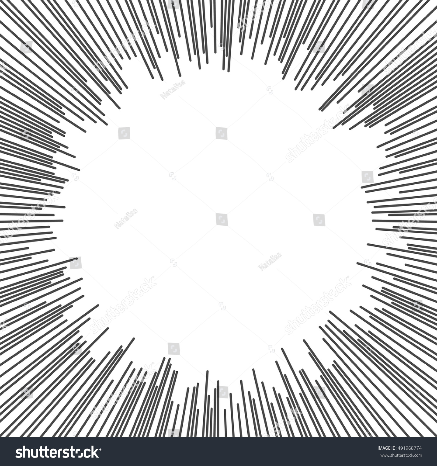 Radial Speed Lines Graphic Effectvector Illustration Stock Vector ...
