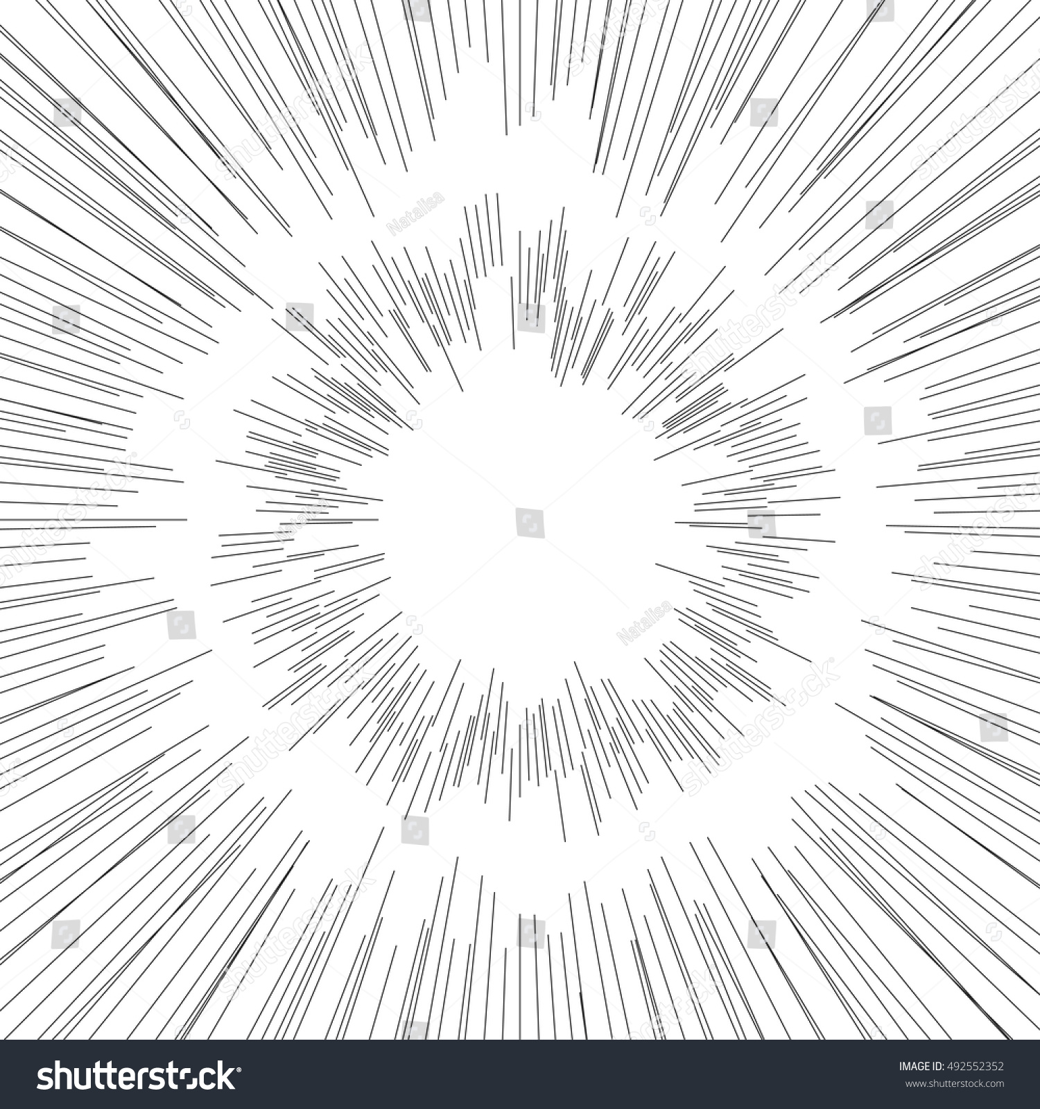 Radial Speed Lines Graphic Effectvector Illustration: เวกเตอร์สต็อก ...