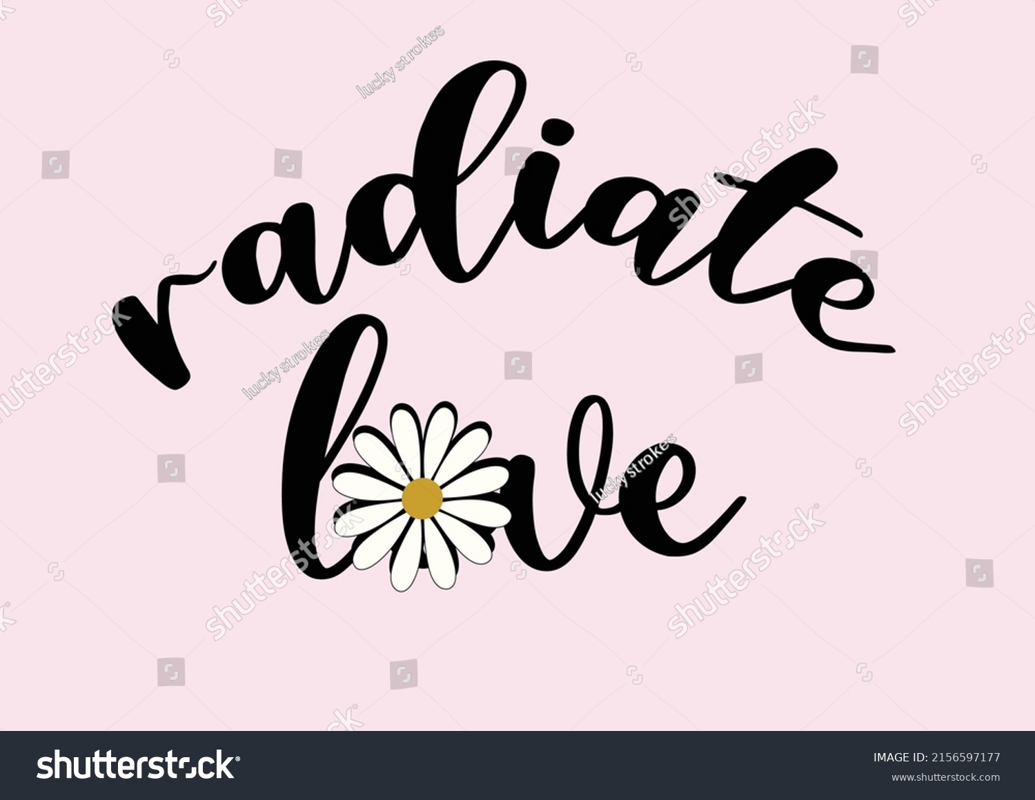 Radiate Love Daisy Vector Hand Drawn Stock Vector (Royalty Free) 2156597177 | Shutterstock