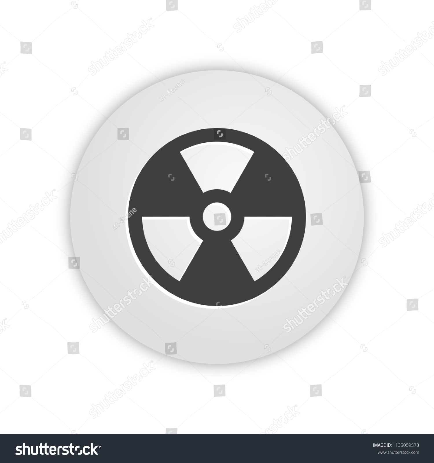 Radiation App Icon Stock Vector (Royalty Free) 1135059578 | Shutterstock