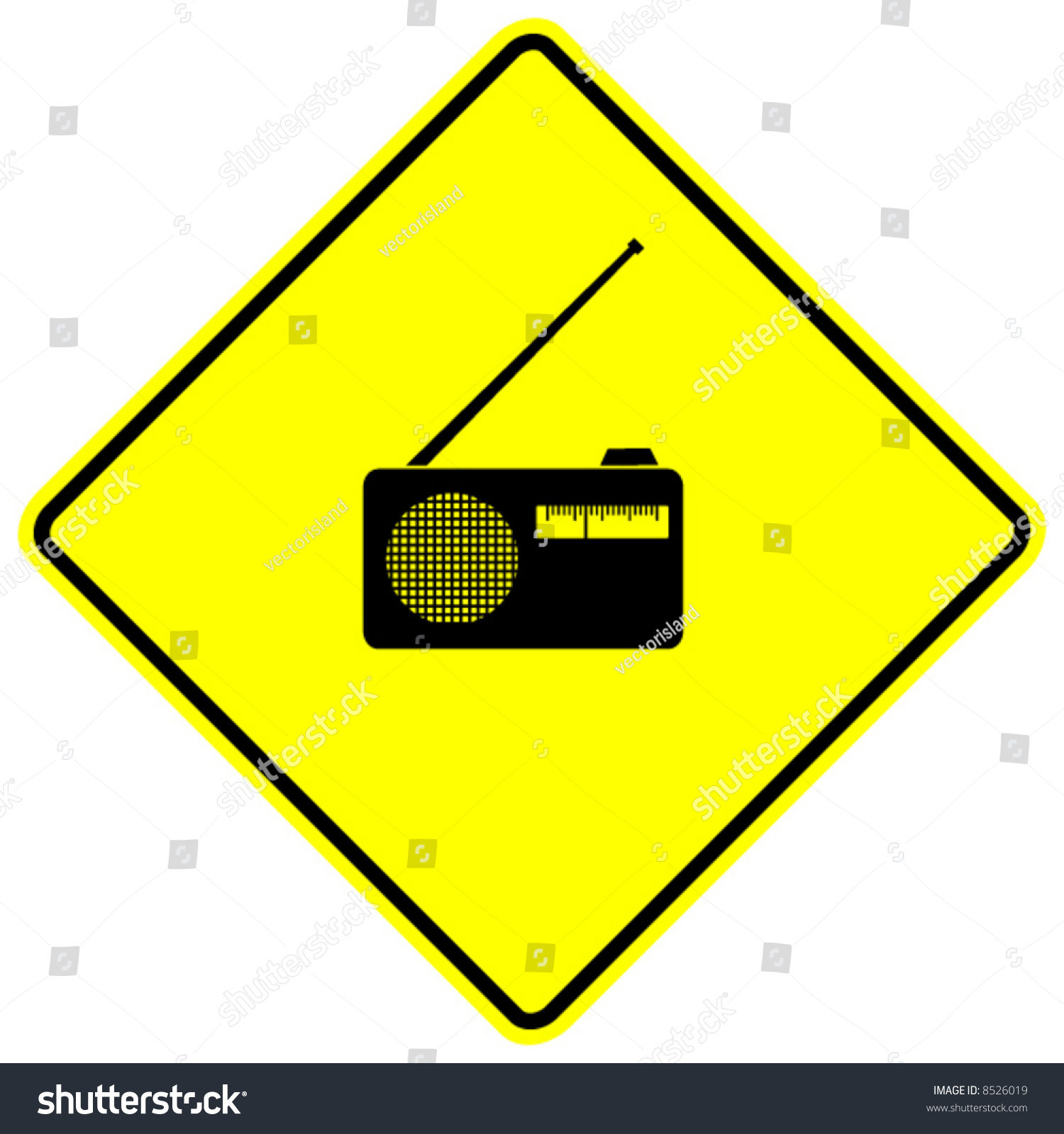 Radio Sign Stock Vector (Royalty Free) 8526019 | Shutterstock