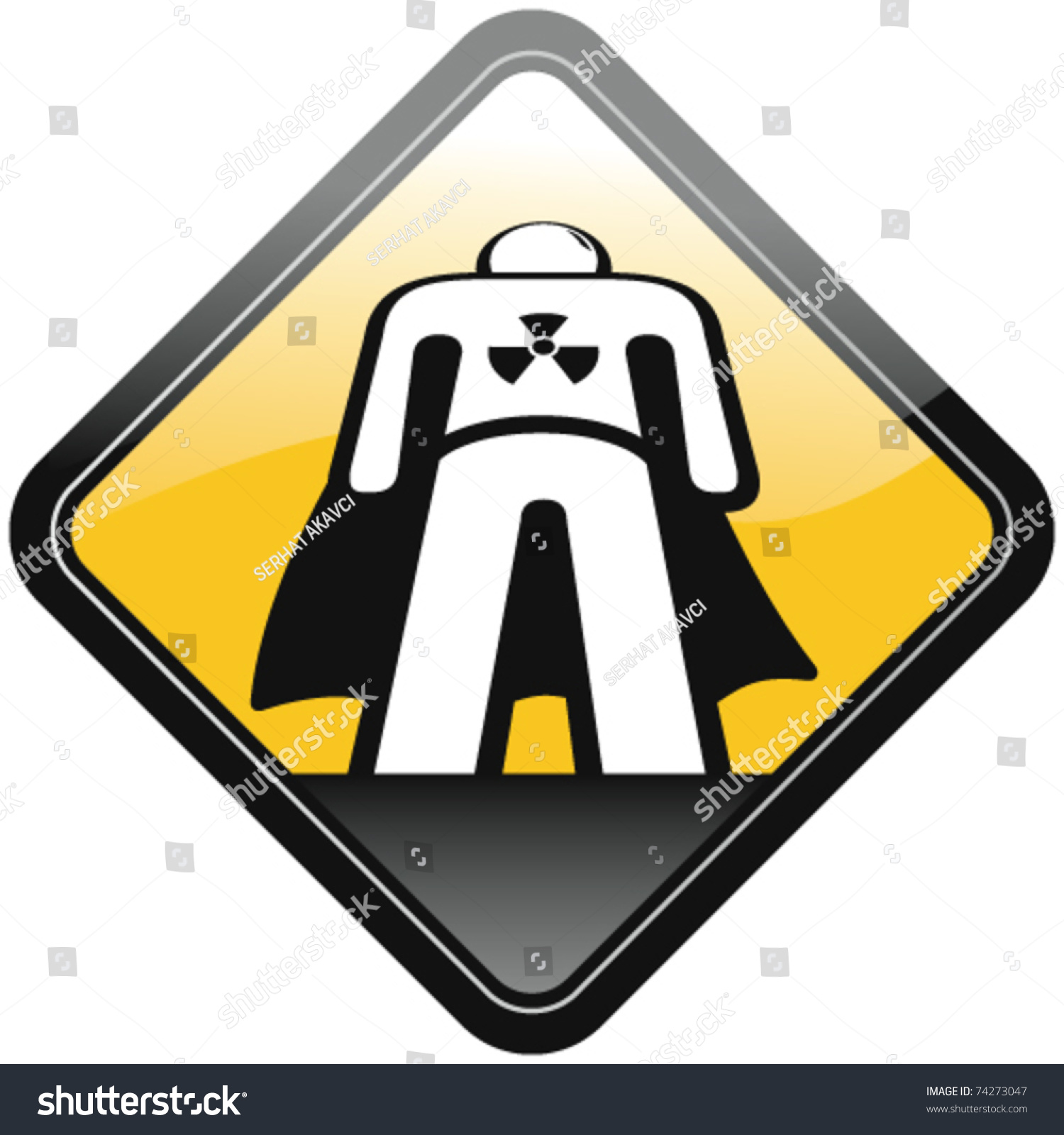 Radioactive Hero Stock Vector (Royalty Free) 74273047