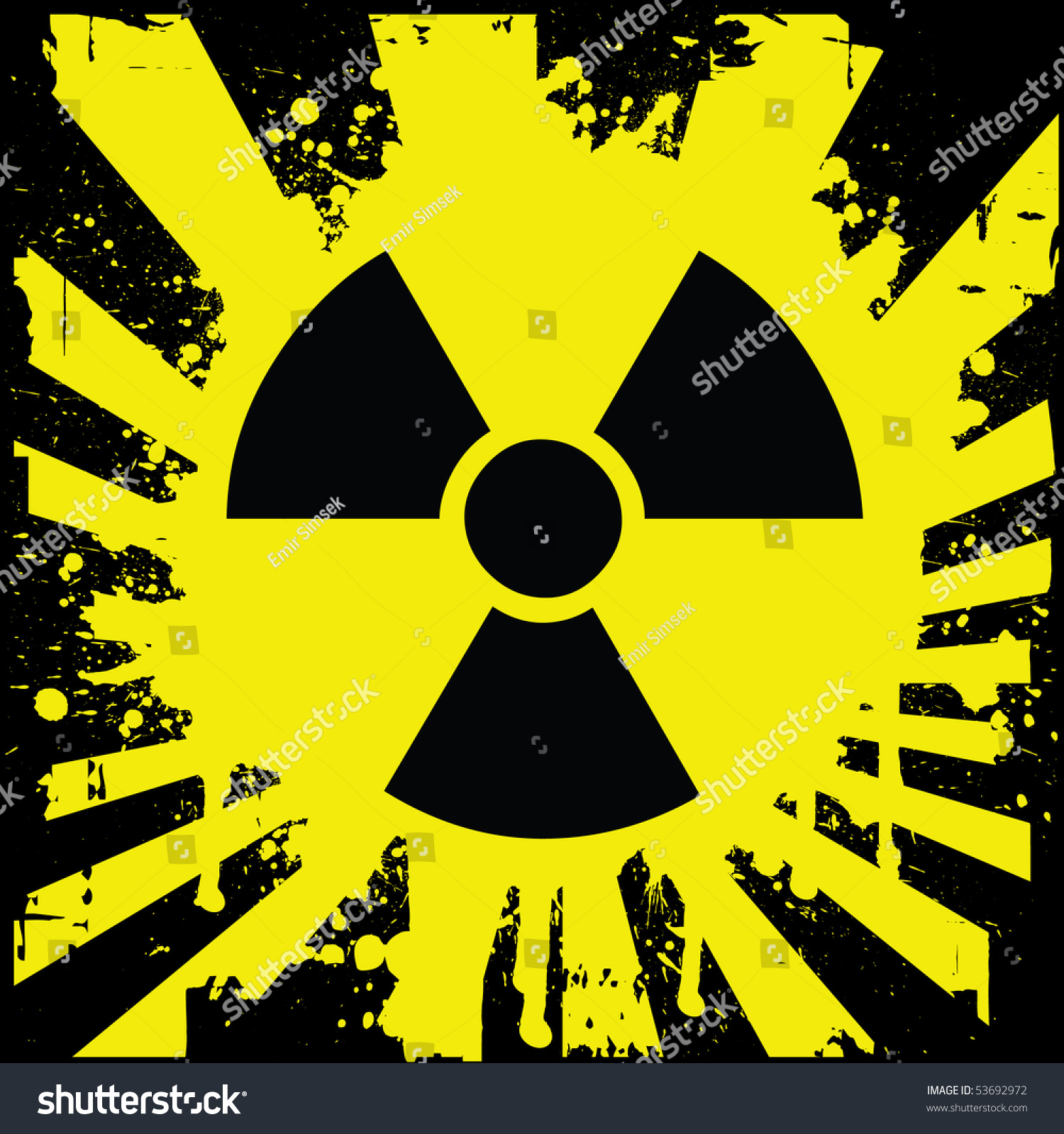 Radioactive Sign Stock Vector 53692972 - Shutterstock