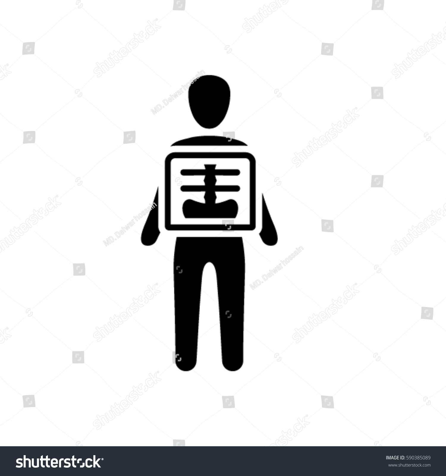 Radiology Icon Stock Vector 590385089 - Shutterstock