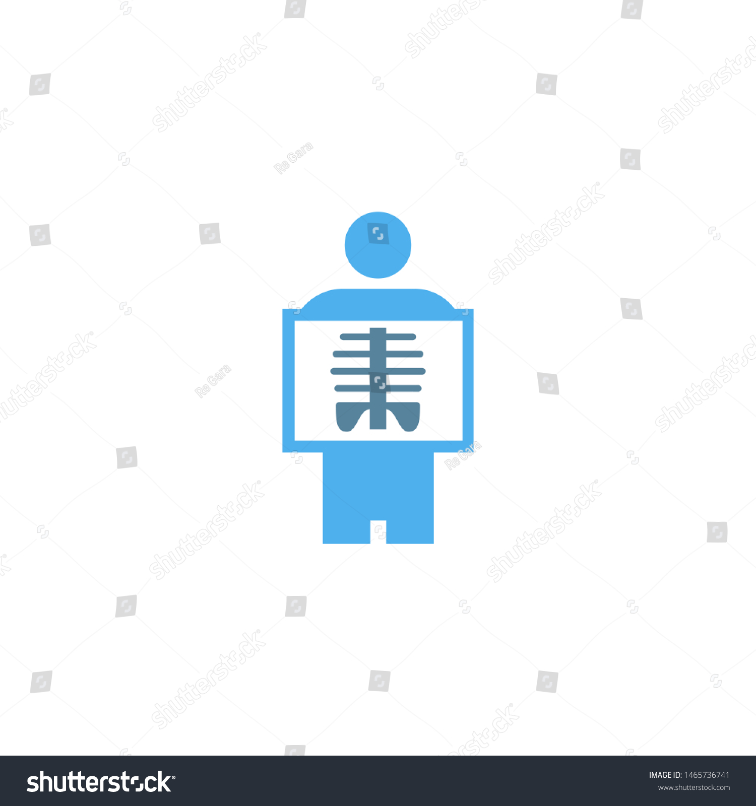 Radiology X Ray Icon Symbol Vector: vector de stock (libre de regalías ...