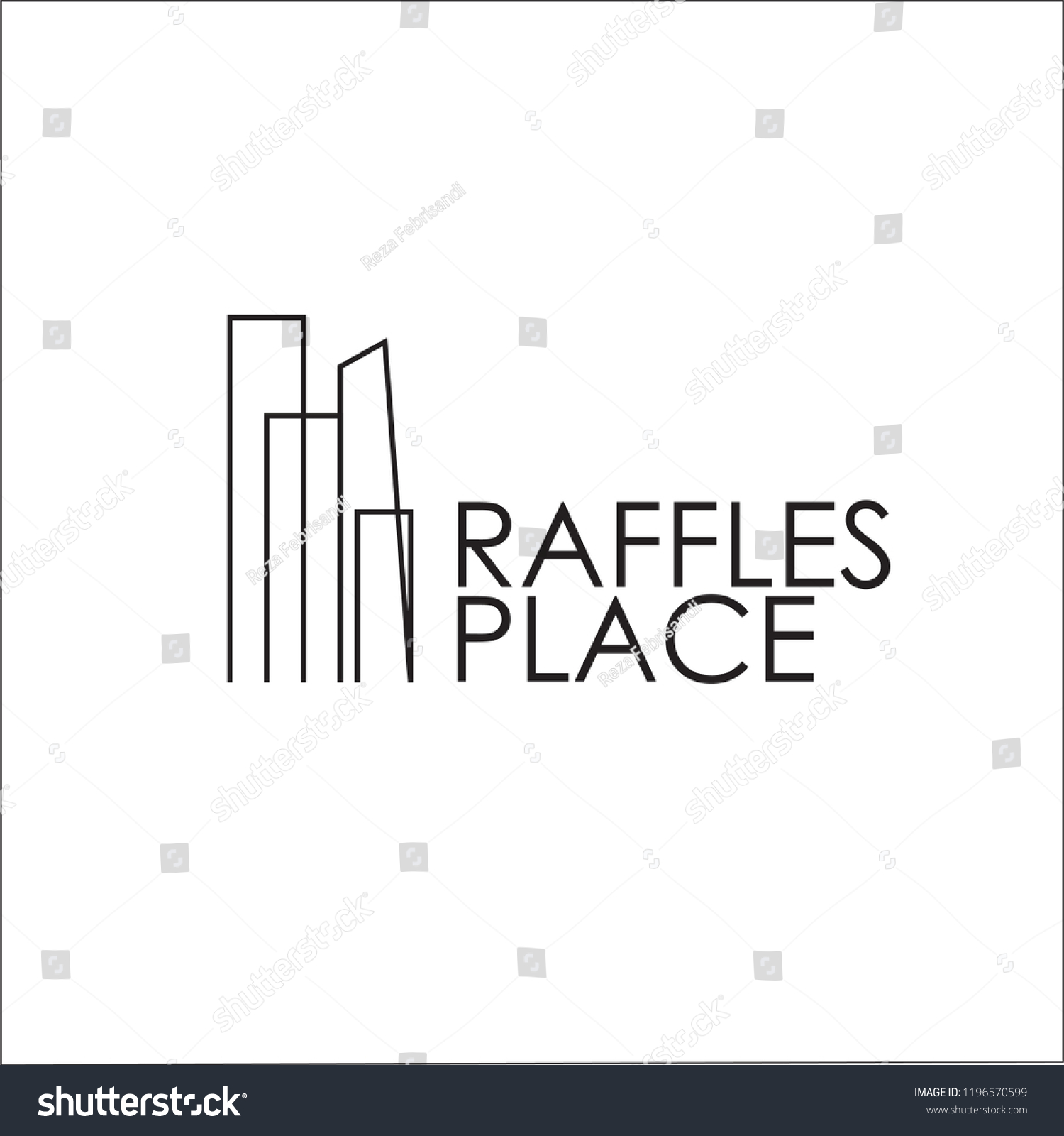 Raffles Place Logo Stock Vector (Royalty Free) 1196570599 | Shutterstock