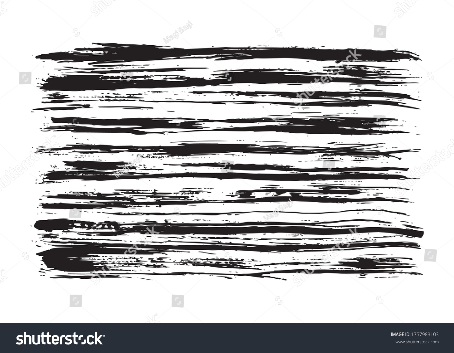 Ragged Horizontal Lines Texture Vector Illustration Stock Vector ...