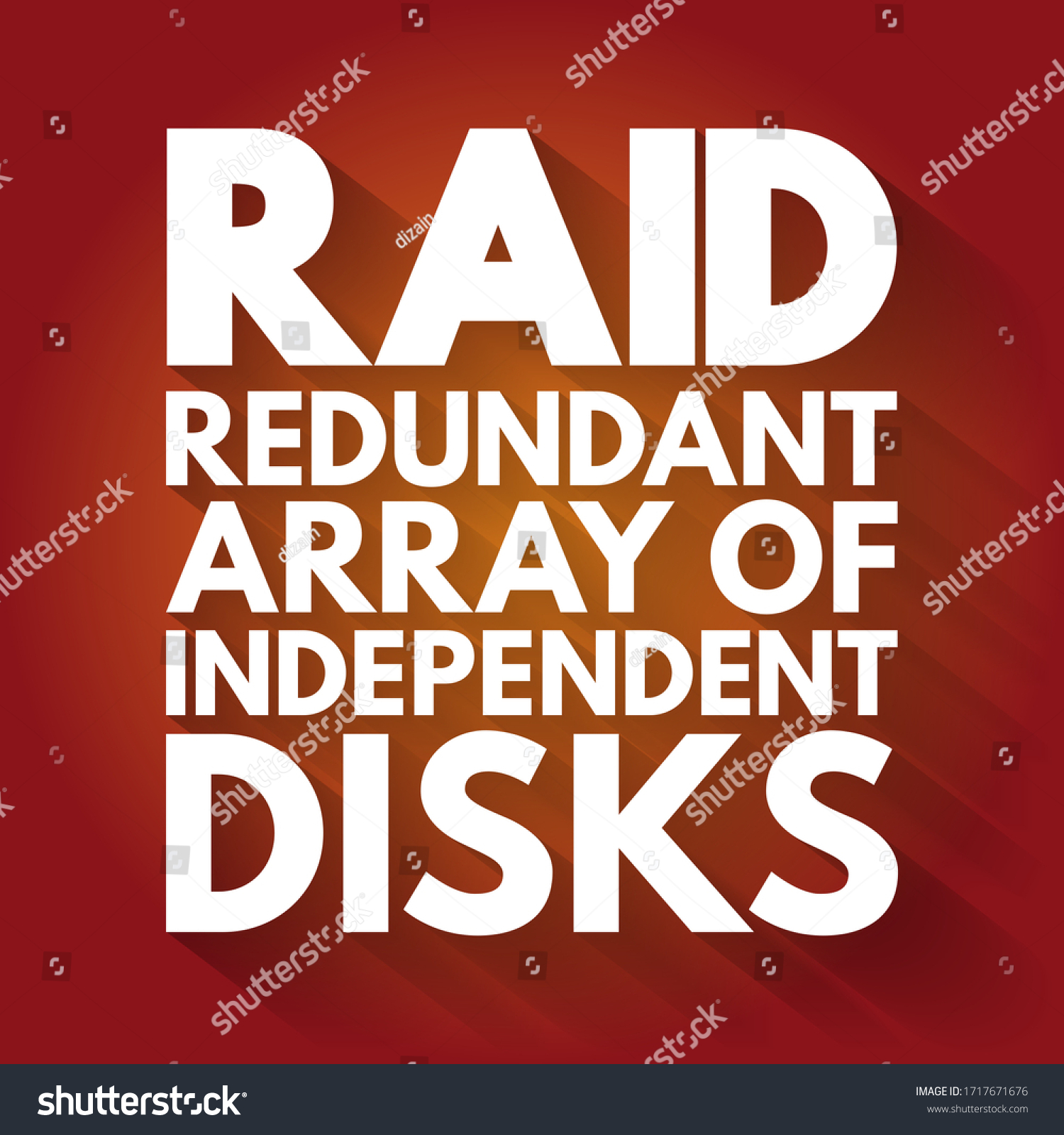 Raid Redundant Array Independent Disks Data Stock Vector Royalty Free