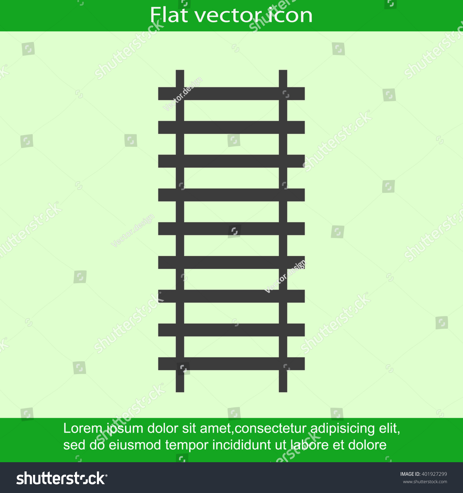 Rail Road Icon Stock Vector (Royalty Free) 401927299 | Shutterstock