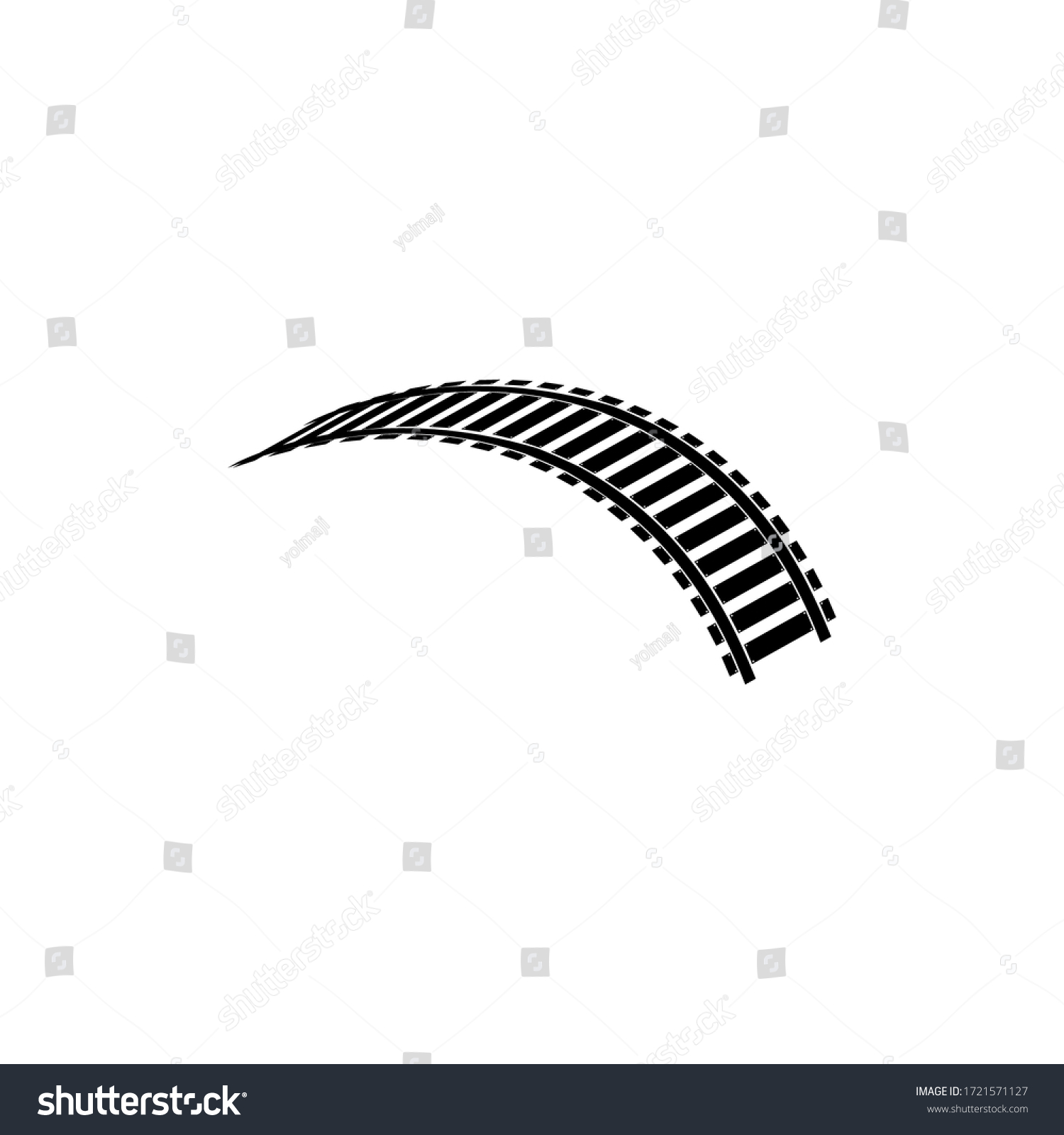Rail Vector Graphic Design Illustration Stock Vector (Royalty Free ...