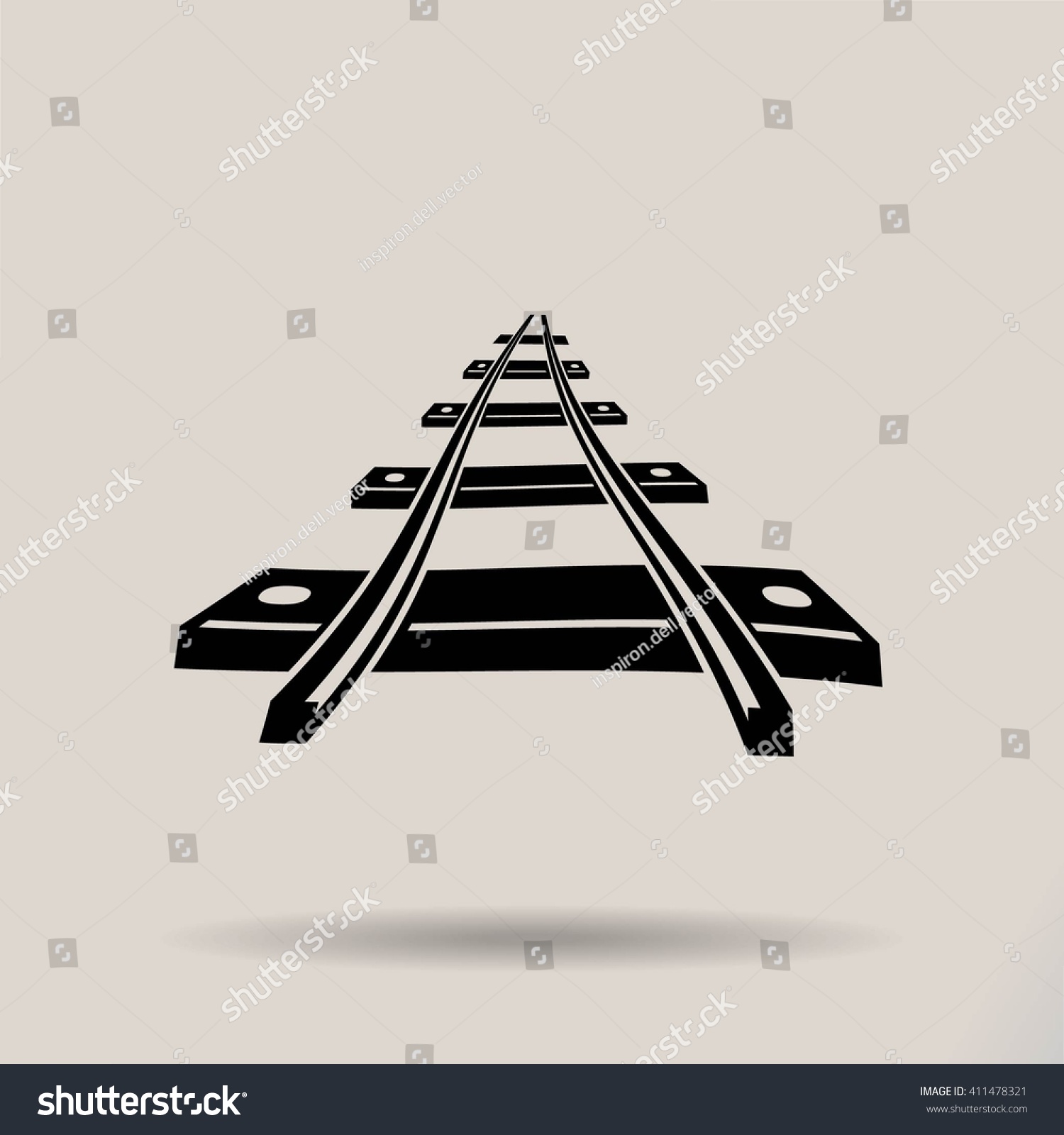 Railroad Stock Vector (Royalty Free) 411478321 | Shutterstock