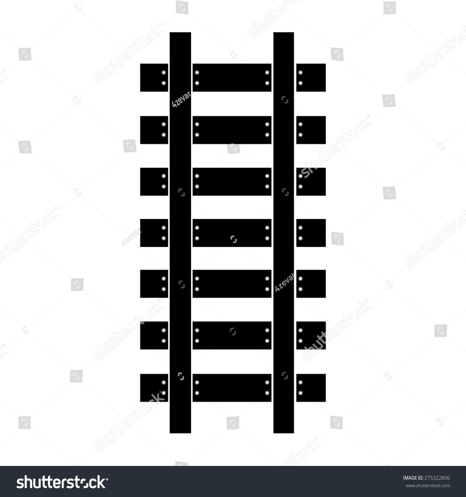 Railroad Icon Stock Vector (Royalty Free) 275322806 - Shutterstock