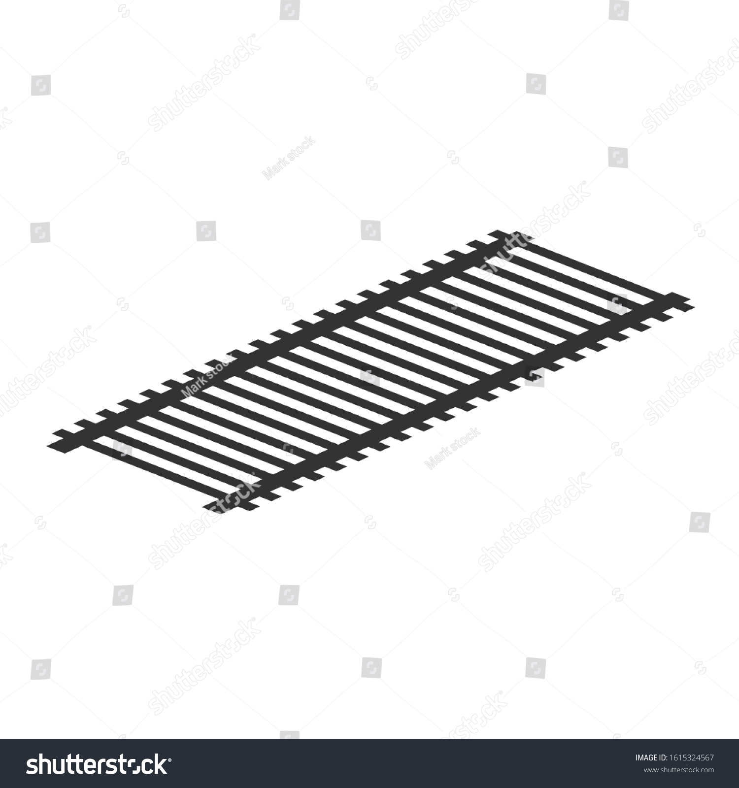 Railway Line 3d Train Vector Transport Stock Vector (Royalty Free ...