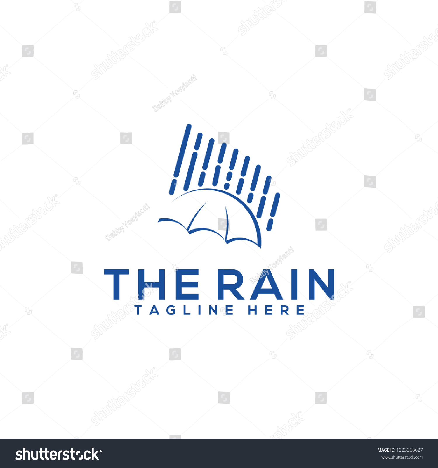 Rain Logo Design Stock Vector (Royalty Free) 1223368627 | Shutterstock