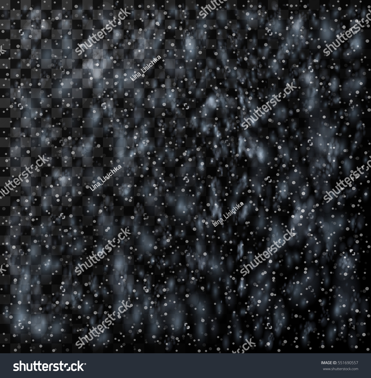 Rain Snow On Transparent Background Vector 库存矢量图（免版税）551690557 ...